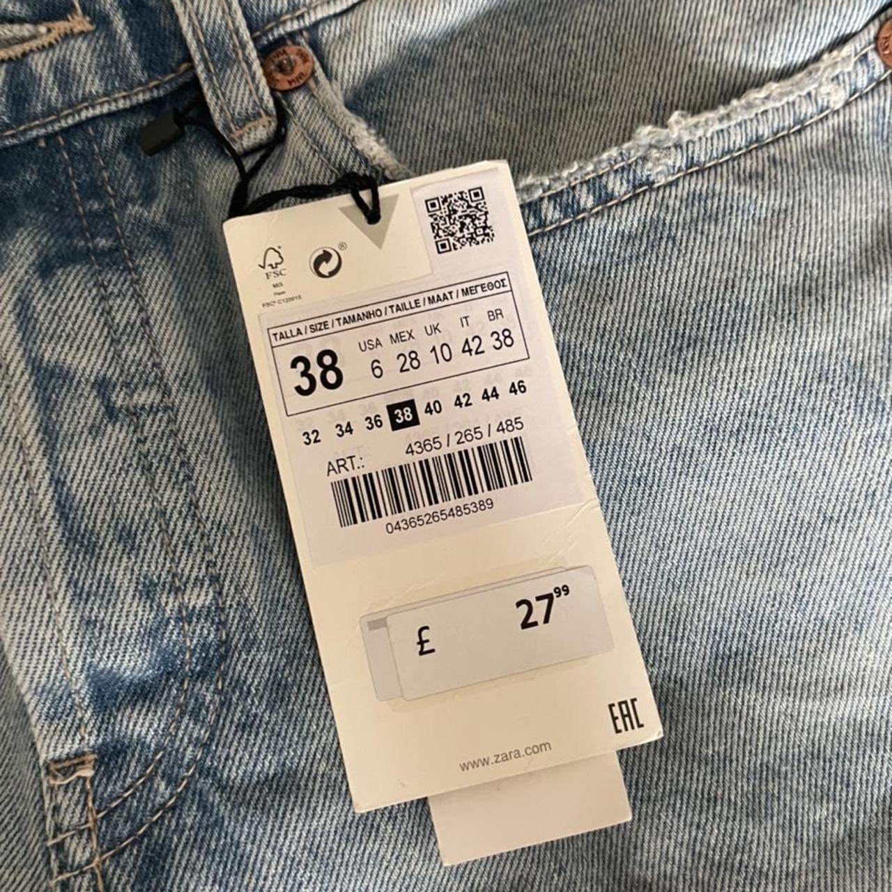 Zara Straight Leg Jeans Size 36 Waist Brand new with... - Depop