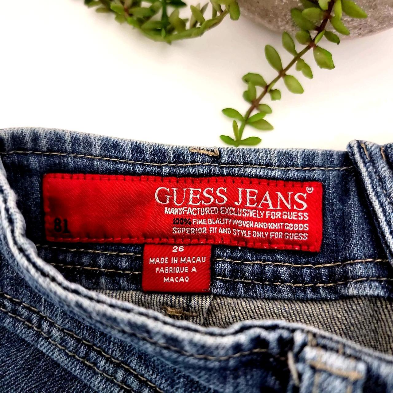 Guess Jeans Vintage 90s Custom Lace Up Back Denim... - Depop