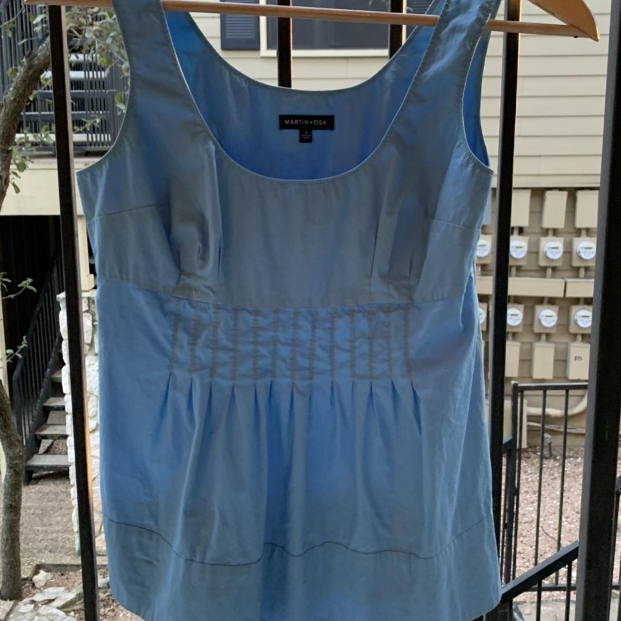 Martin + osa blue babydoll top | Depop