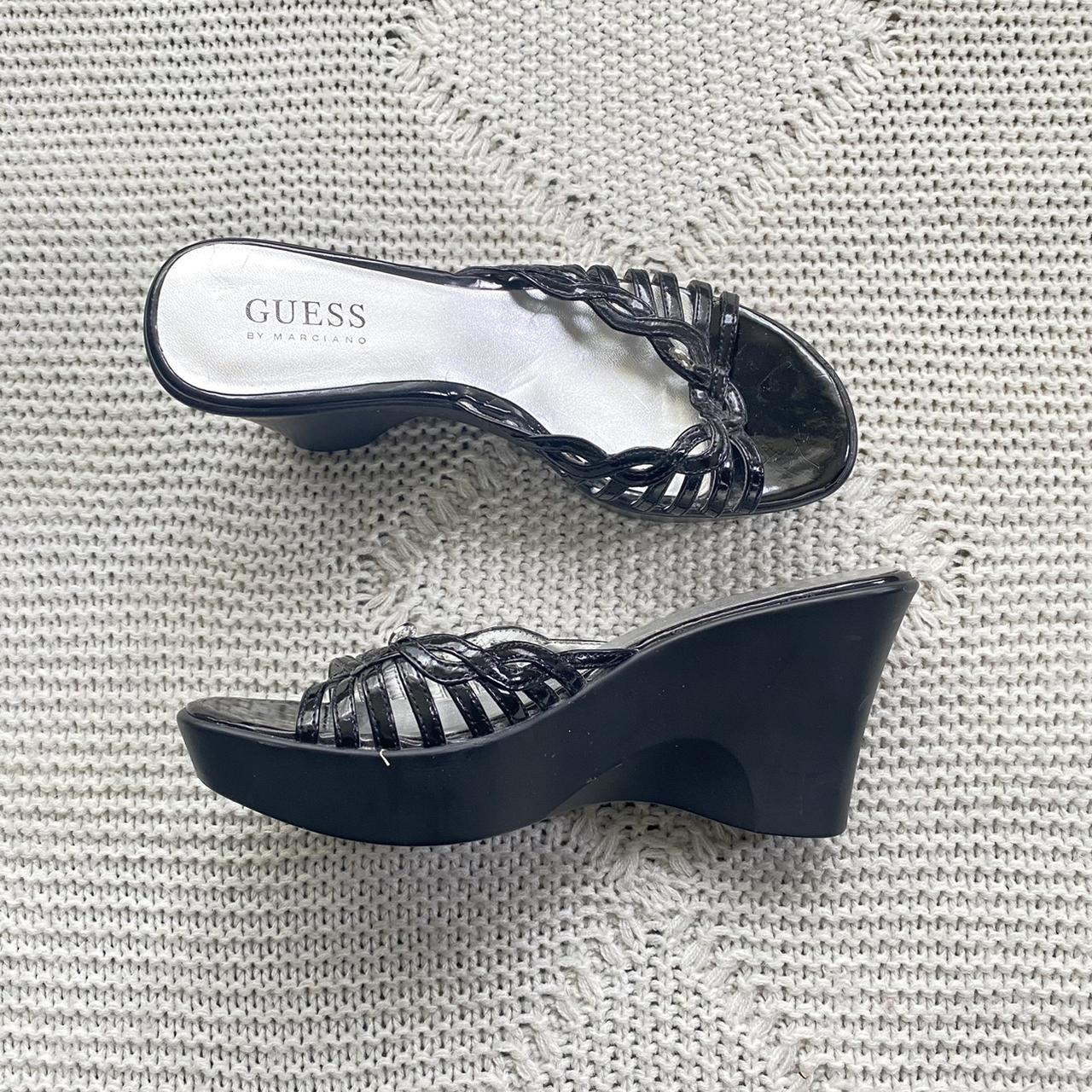 Guess Women's Black Sandals | Depop