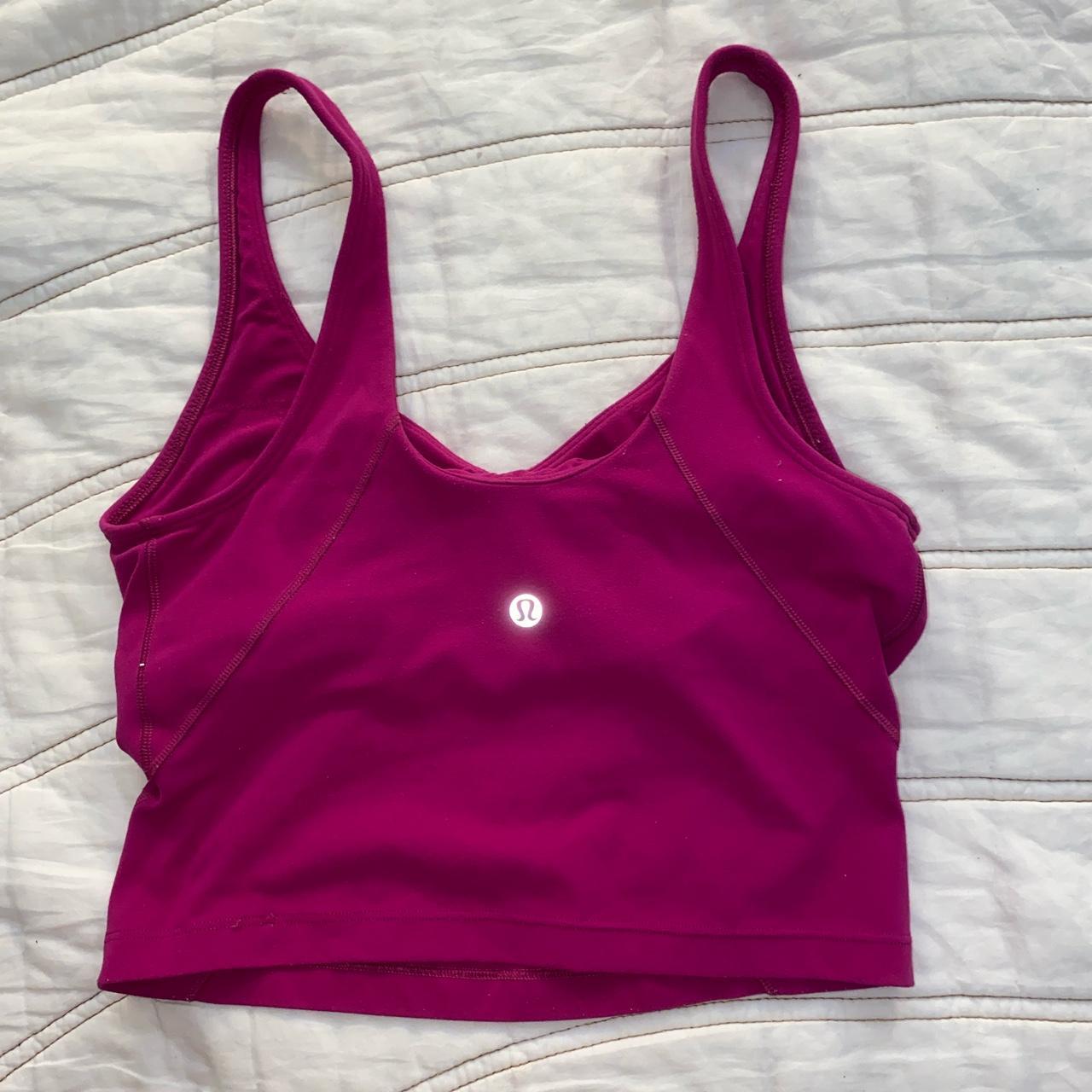 raspberry lulu align tank - out of stock - SUCH A... - Depop