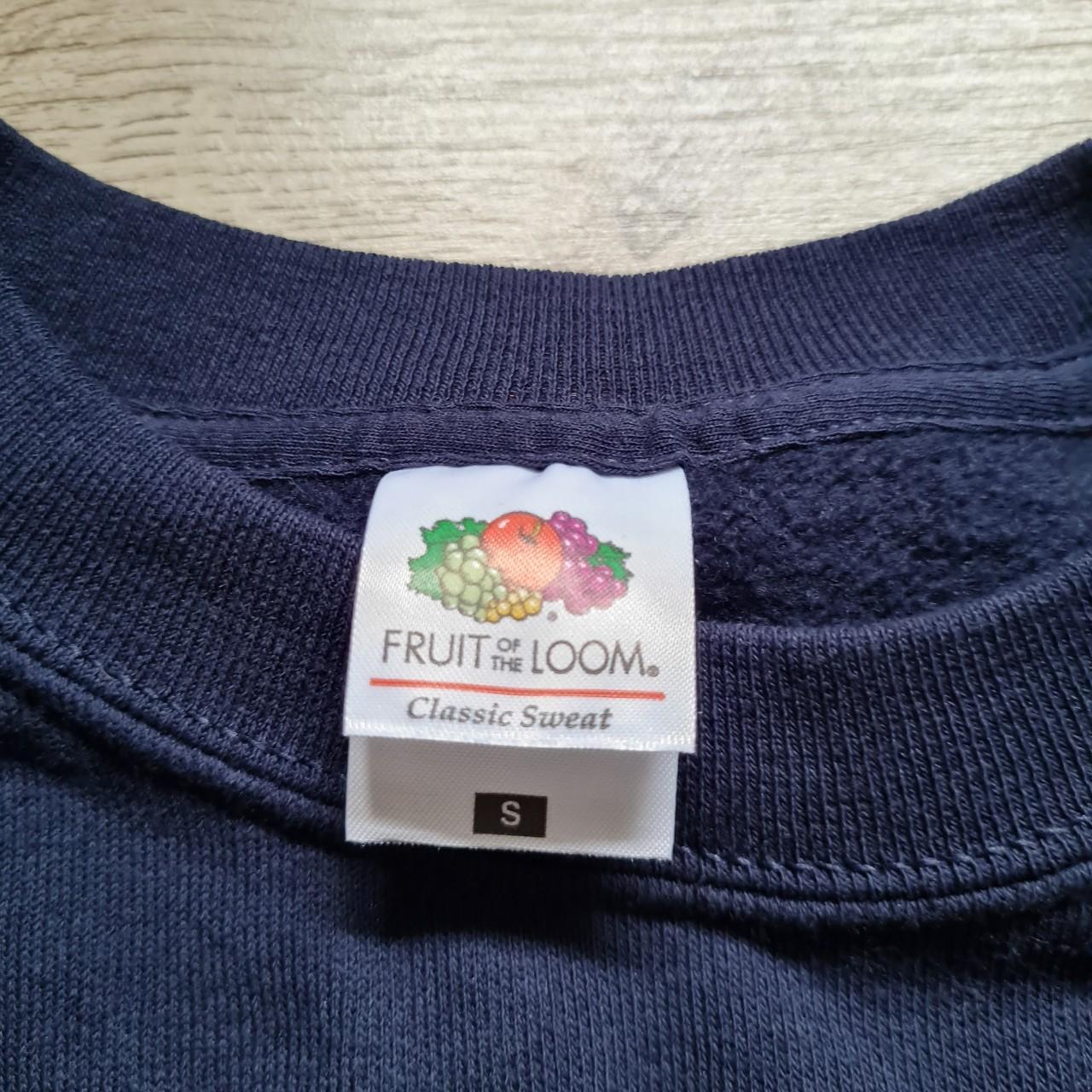 everpress fruit of the loom navy sweatshirt size... - Depop