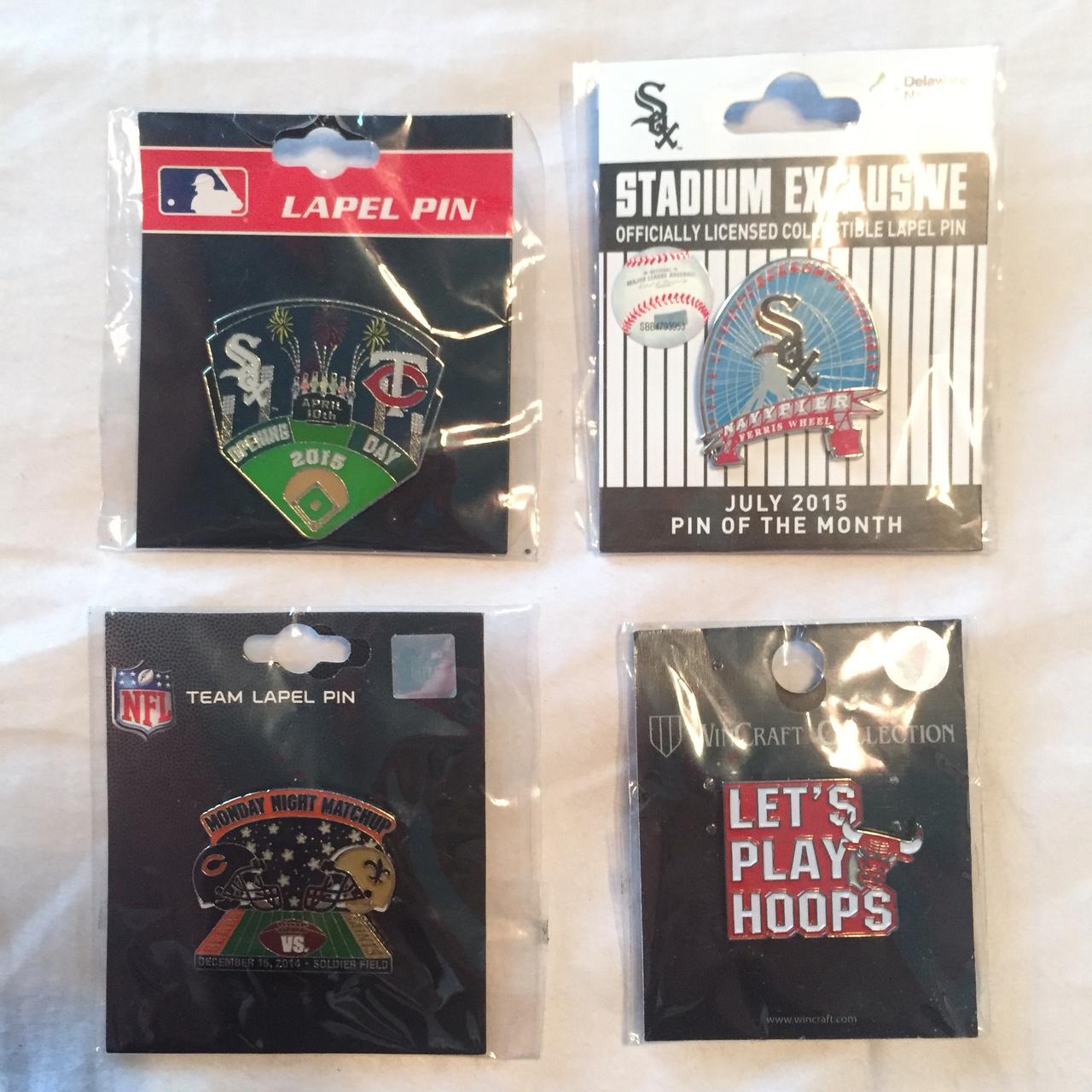 Lot of four officially licensed enamel lapel pins... - Depop