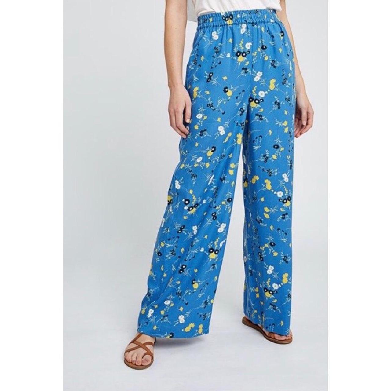 People Tree floral pants size AU 8, in excellent... - Depop