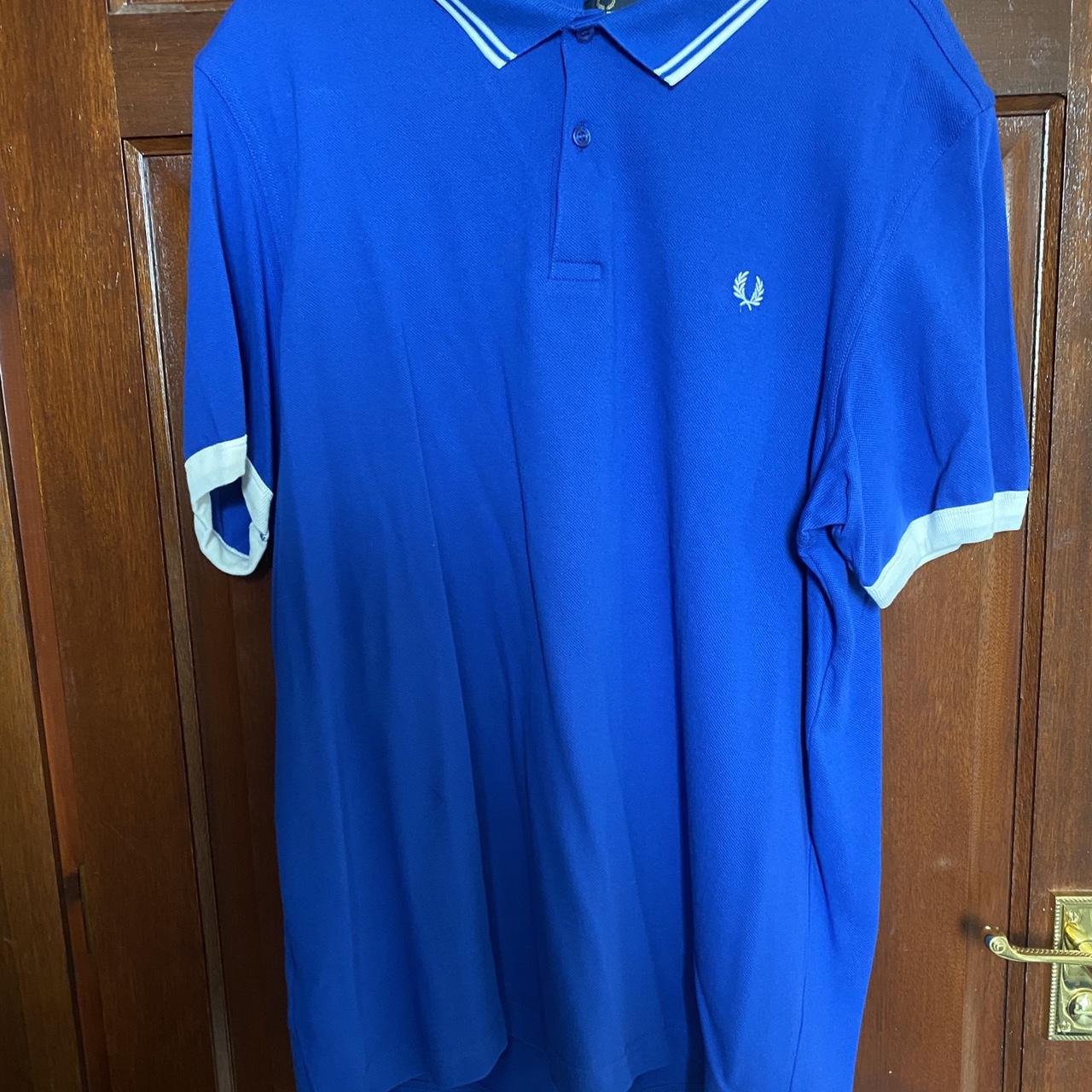 Men’s Fred Perry Blue Polo Shirt #fredperry... - Depop