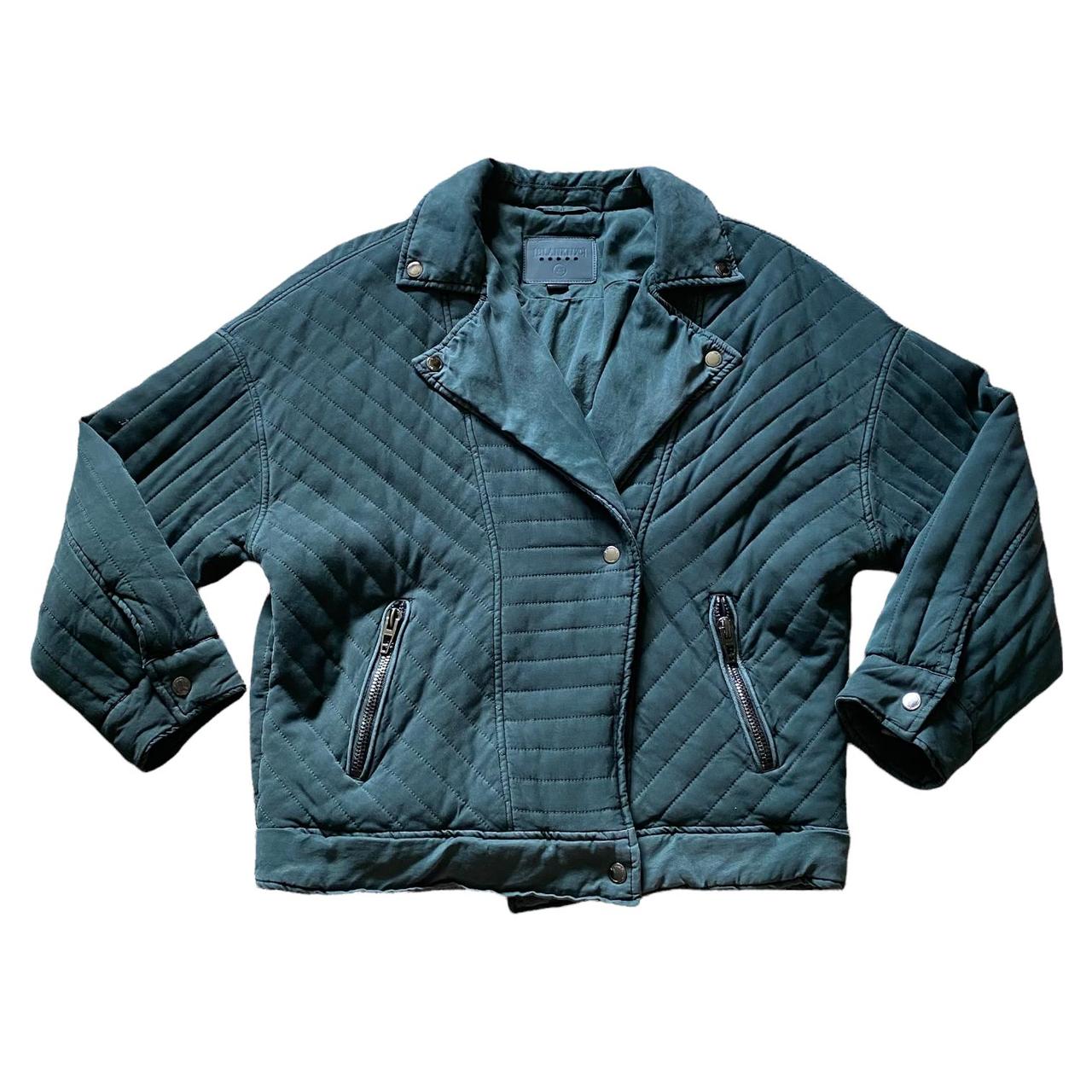 Blank NYC Quilted Asymmetrical Bomber Jacket Sz... - Depop