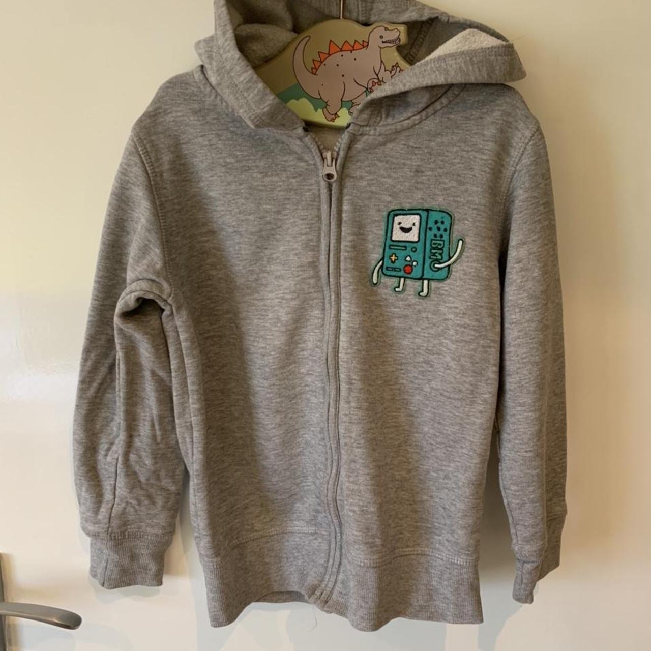 BMO kids zipped hoodie. It’s a BMO patch ironed... - Depop