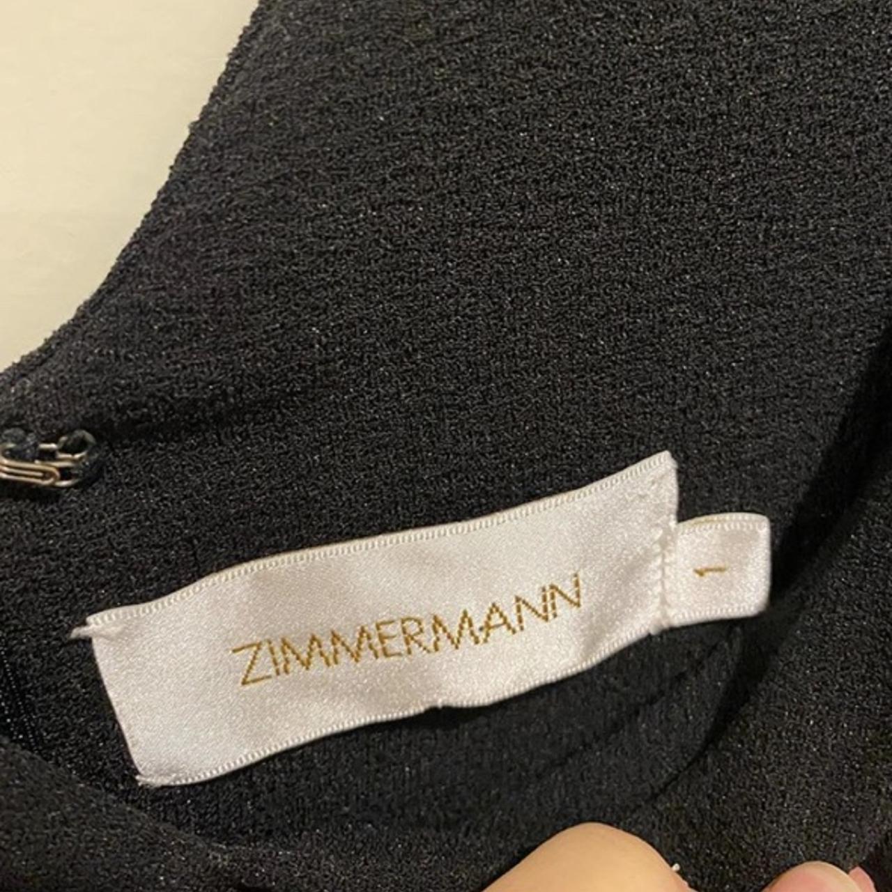 zimmermann size 1 (fits size 8-10) black formal... - Depop