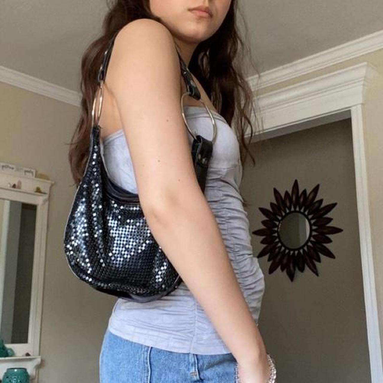 Y2K black sequin purse!! Perfect for a night out!... - Depop