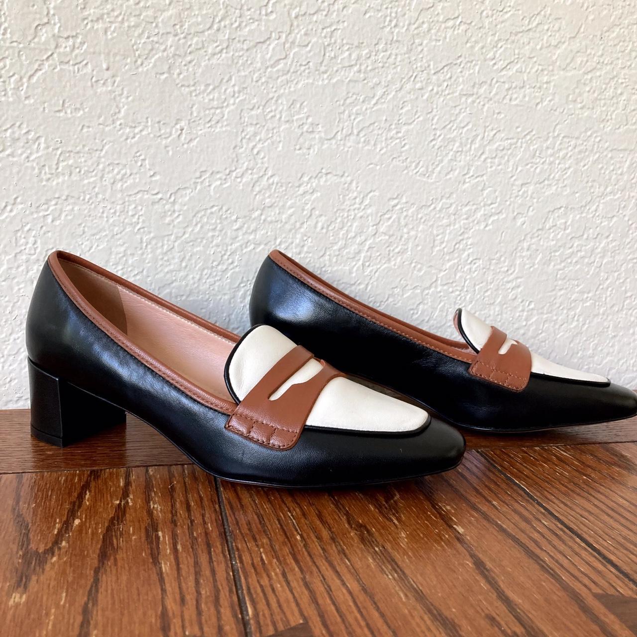 JCrew Block Heel Loafer These smart heeled loafers... - Depop