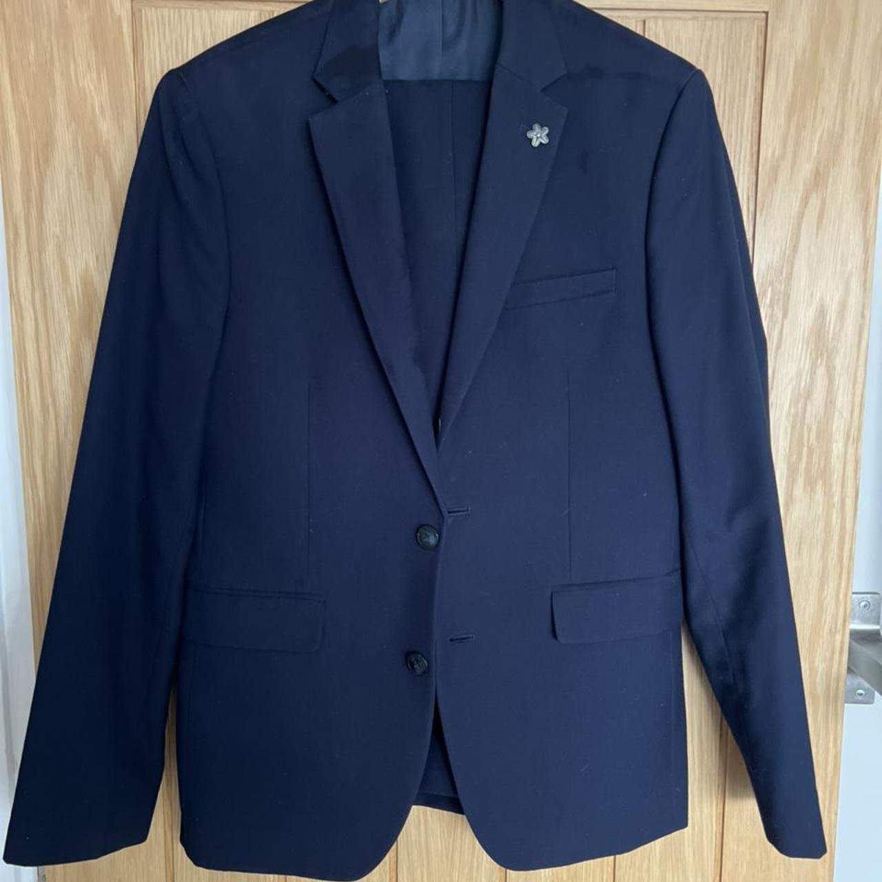 Burton Navy Slim Fit suit. Very comfortable. It is a... - Depop