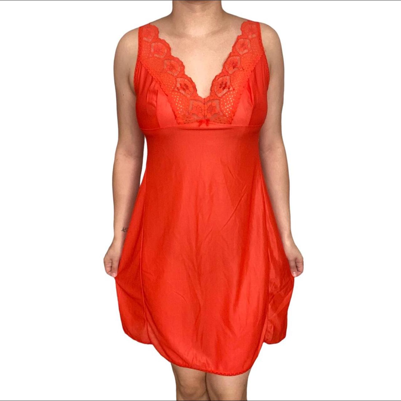 Vintage Camisole Slipdress With Lace Detailing Depop