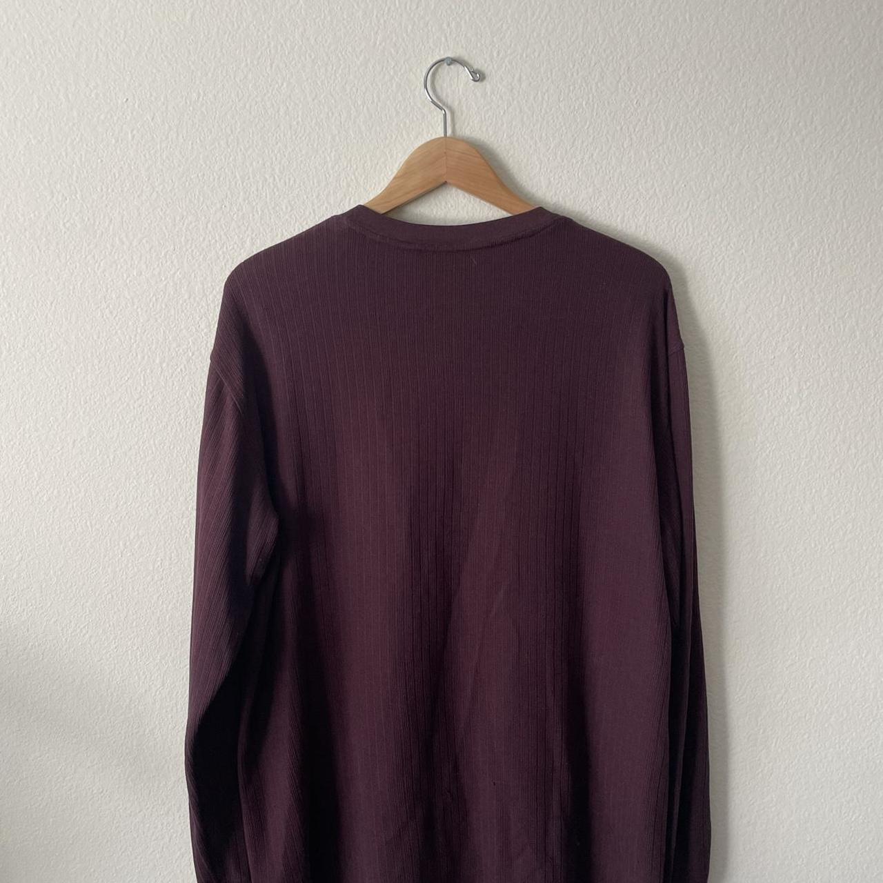 Men’s Farah maroon king sleeve shirt Size : L Good... - Depop