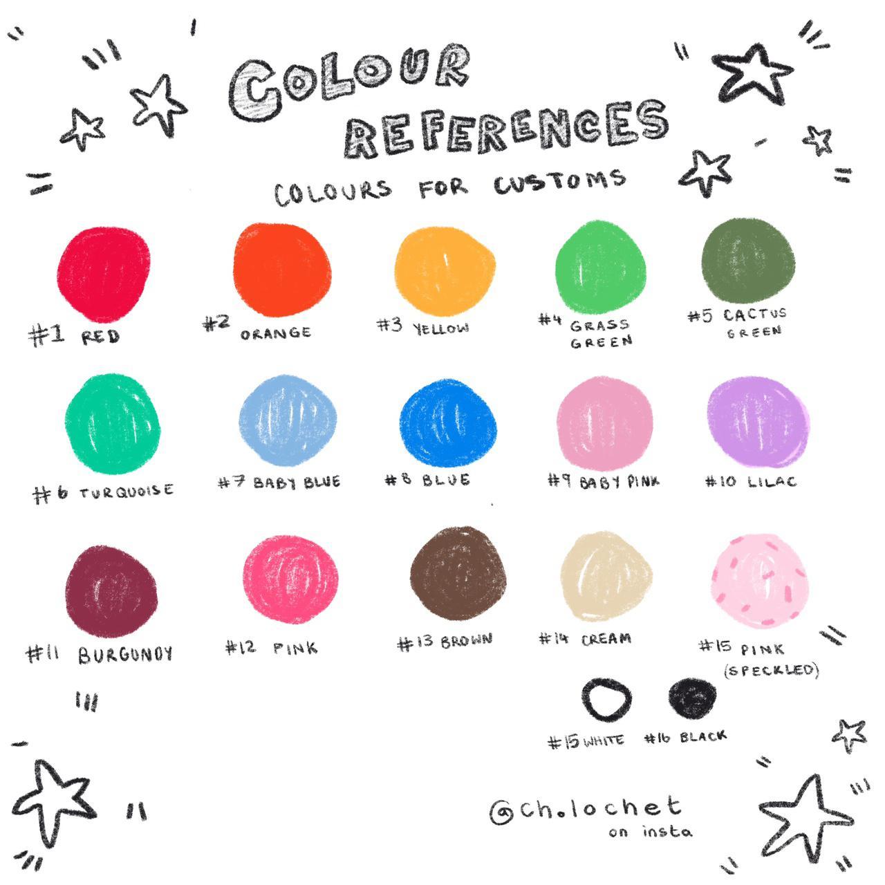 COLOUR REFERENCE SHEET *don’t buy! balaclava on my... - Depop