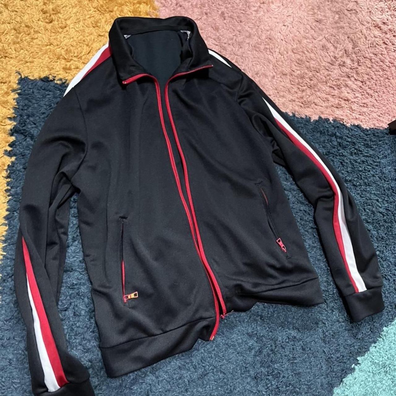 Men's Black and Red Jacket | Depop