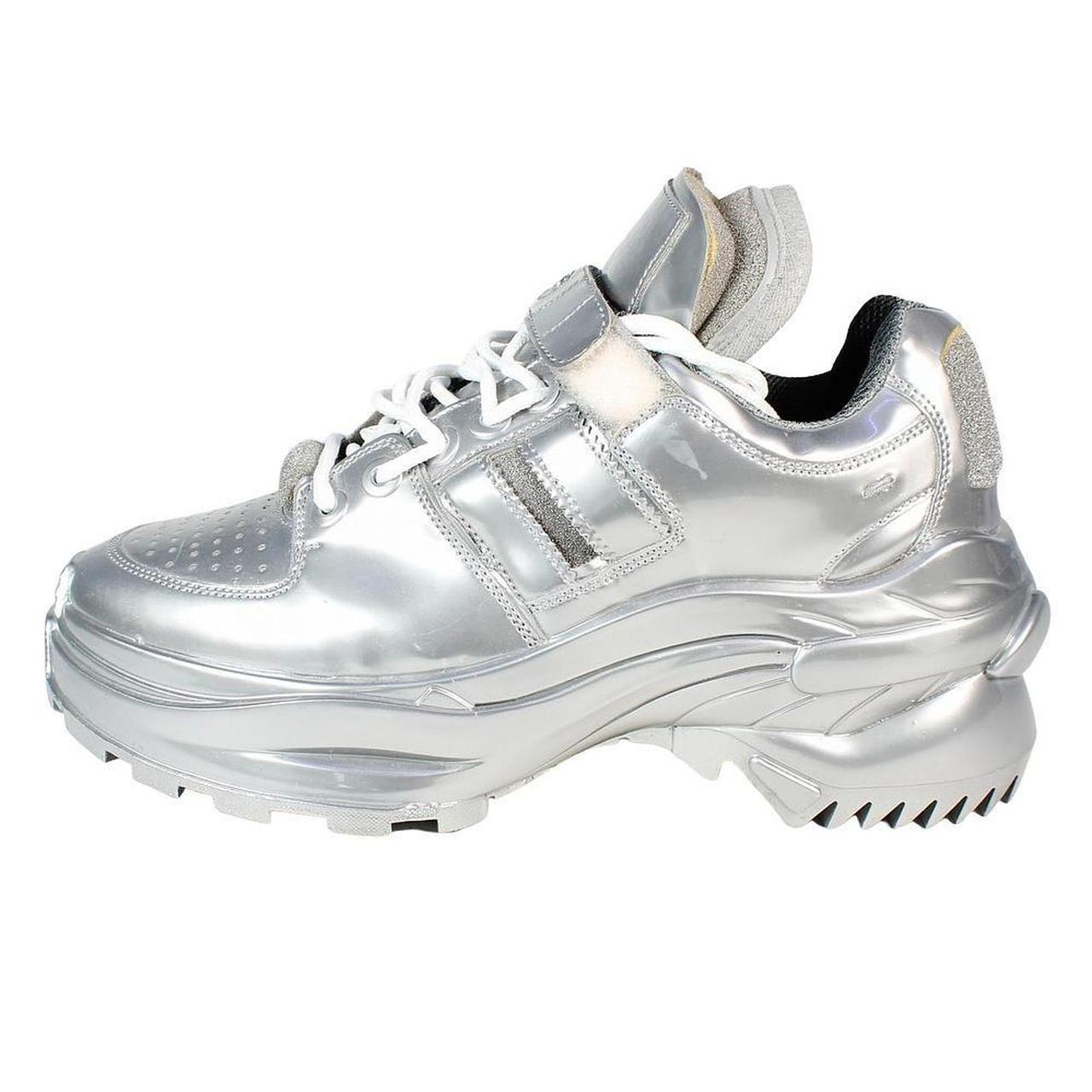 Maison Margiela Patent Leather Platform Trainers UK... - Depop