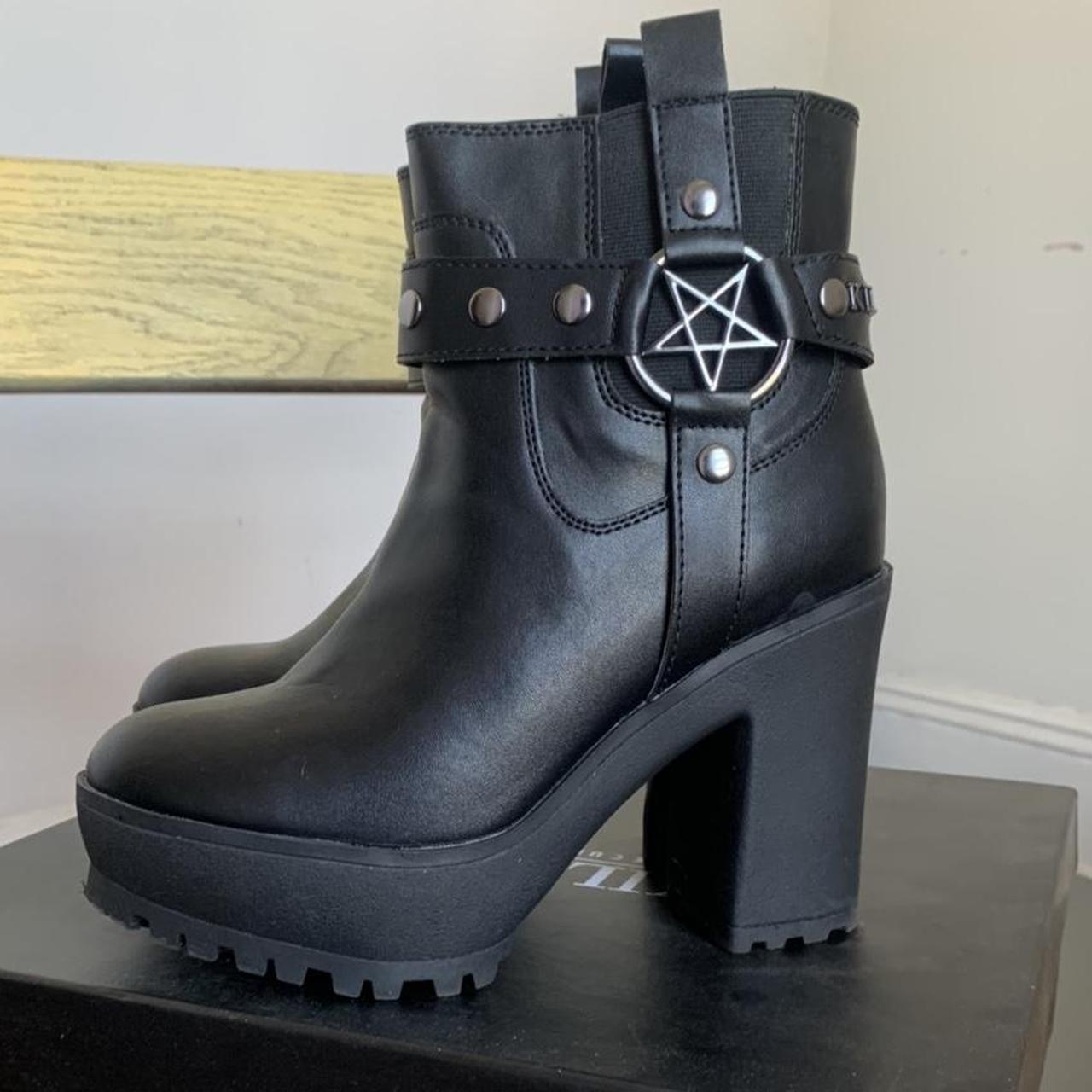 Killstar Women's Black Boots | Depop