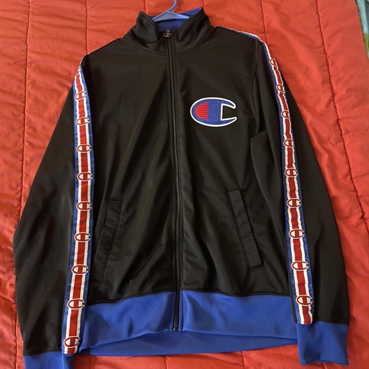 Champion Vintage Tracksuit Jacket Size Medium in... - Depop