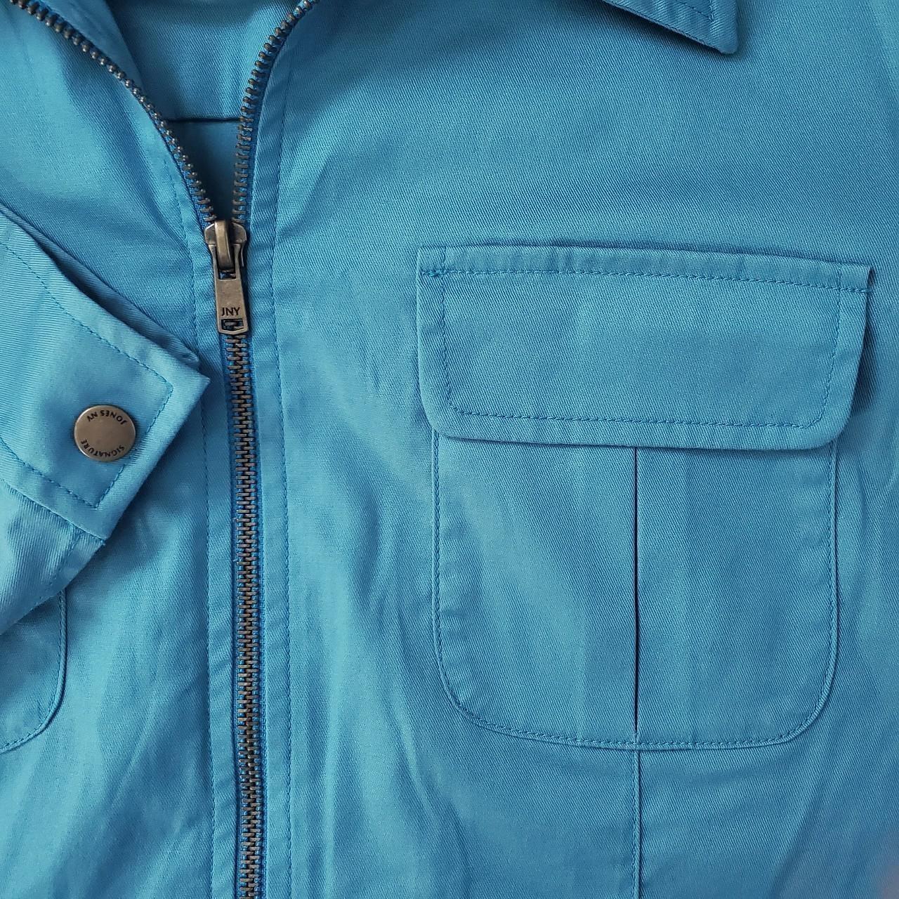 Turquoise Zip Up Jacket ° Stylish single layer... - Depop