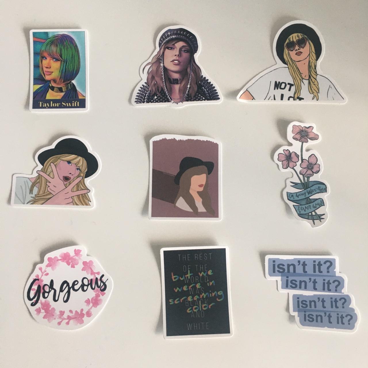 Taylor swift stickers £1 each or 3 for £2 £1... - Depop