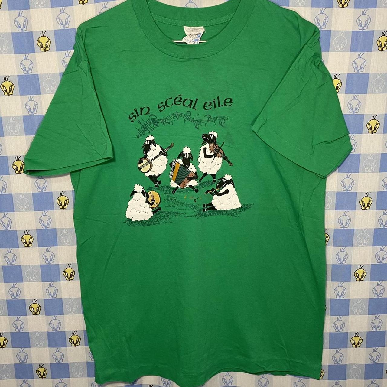 Irish Sheep Vintage T-Shirt Sin Sceal Eile, 90s... - Depop