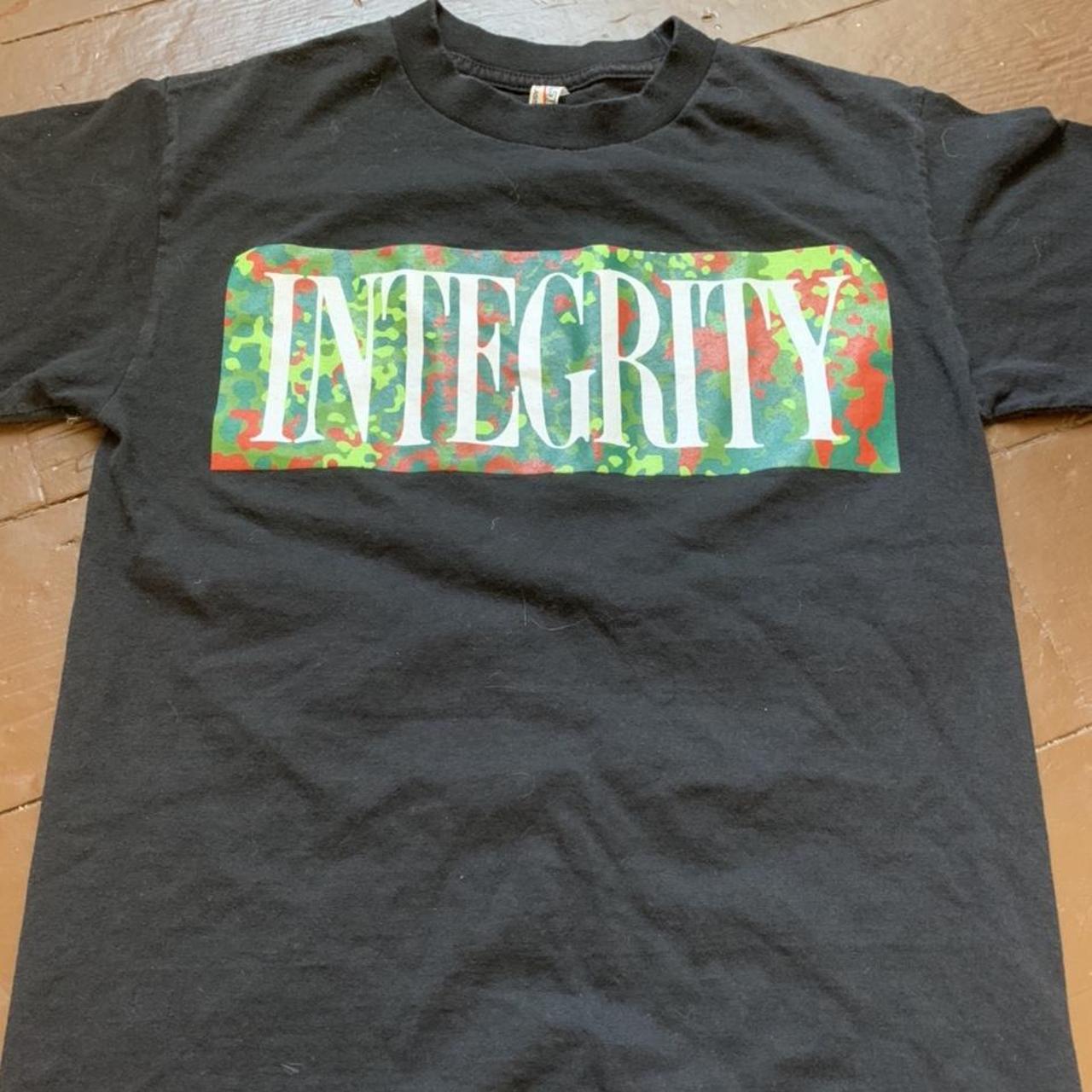 Integrity flecktarn camo band t shirt size small - Depop