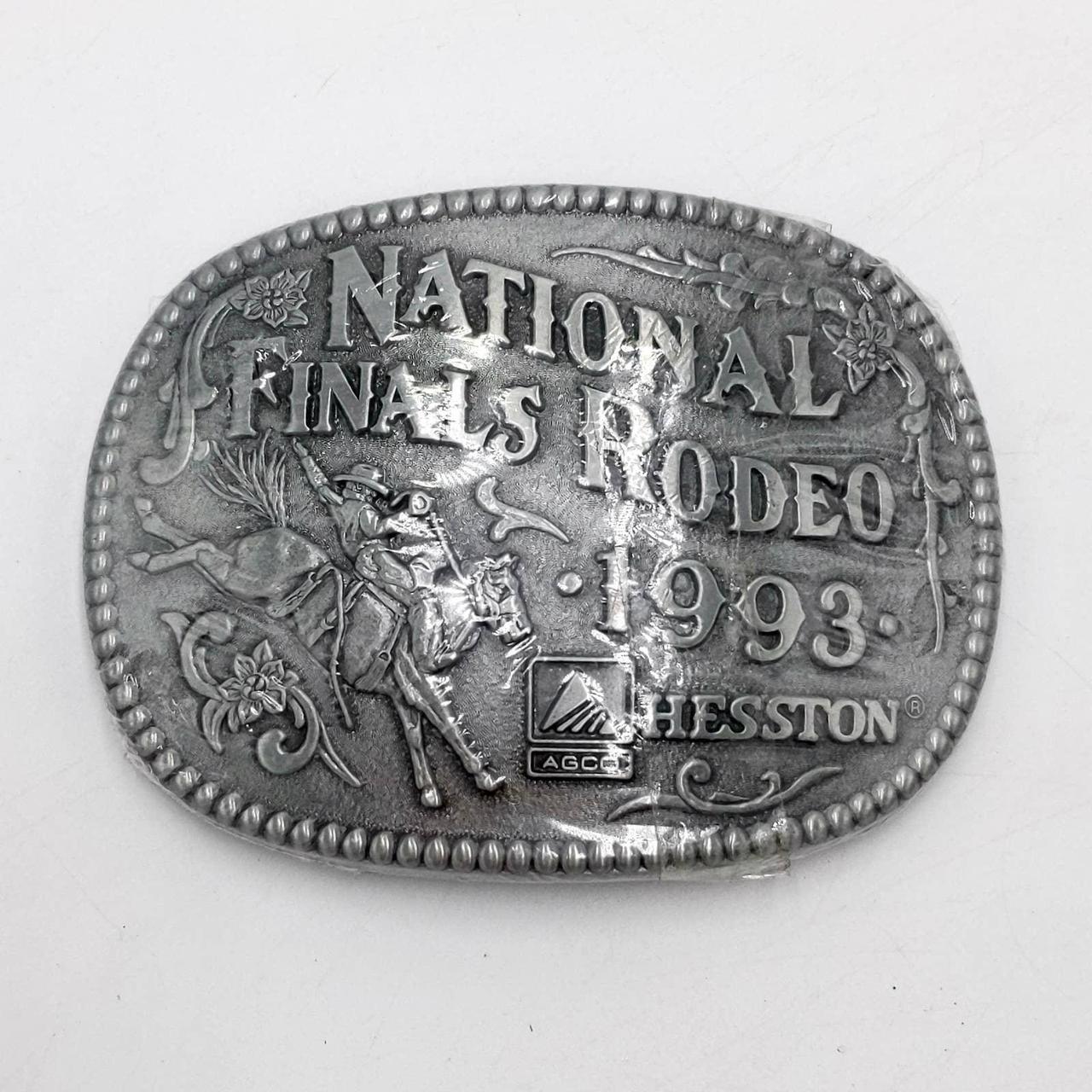 Vintage National Finals Rodeo NFR 1993 Hesston Belt... - Depop Vintage National Finals Rodeo NFR 1993 Hesston Belt... - Depop