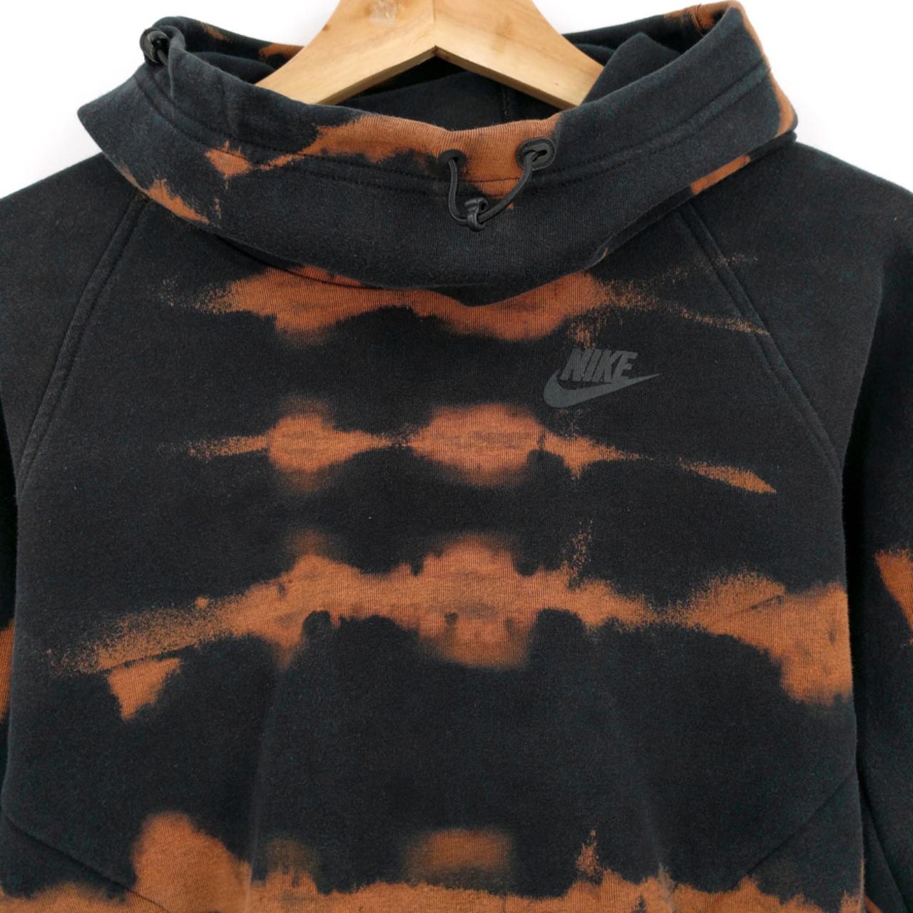 Nike Custom Bleach Tie Dye Tech Fleece Hoodie... - Depop