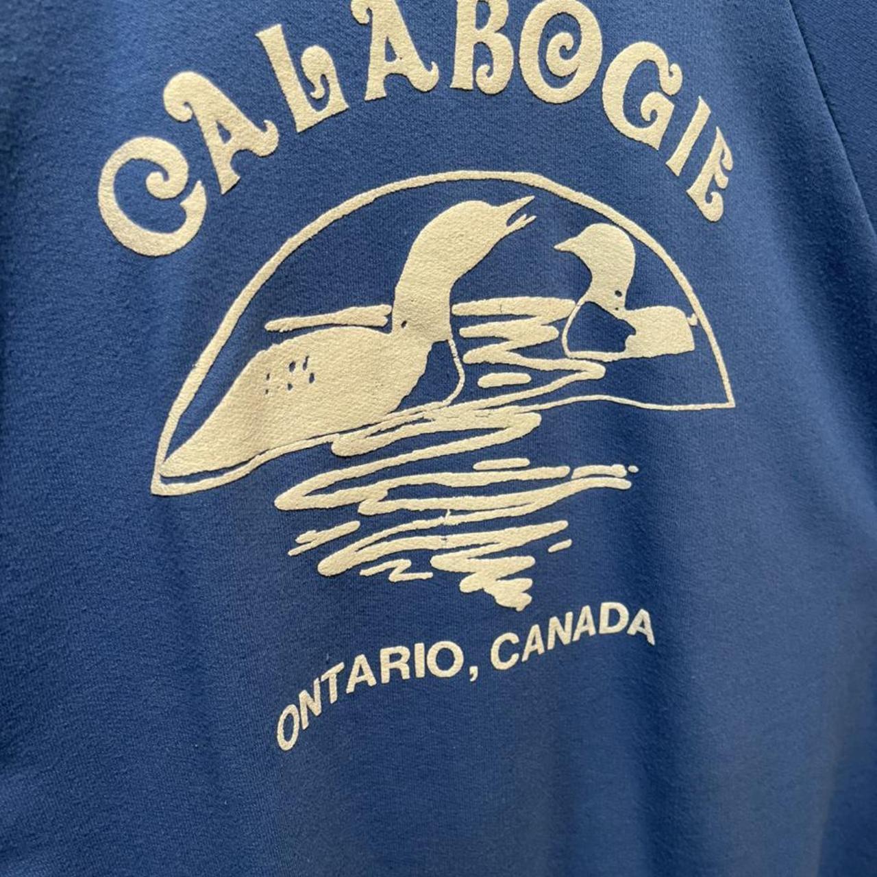 Vintage 80s Calabogie Ontario, Canada puff print... - Depop