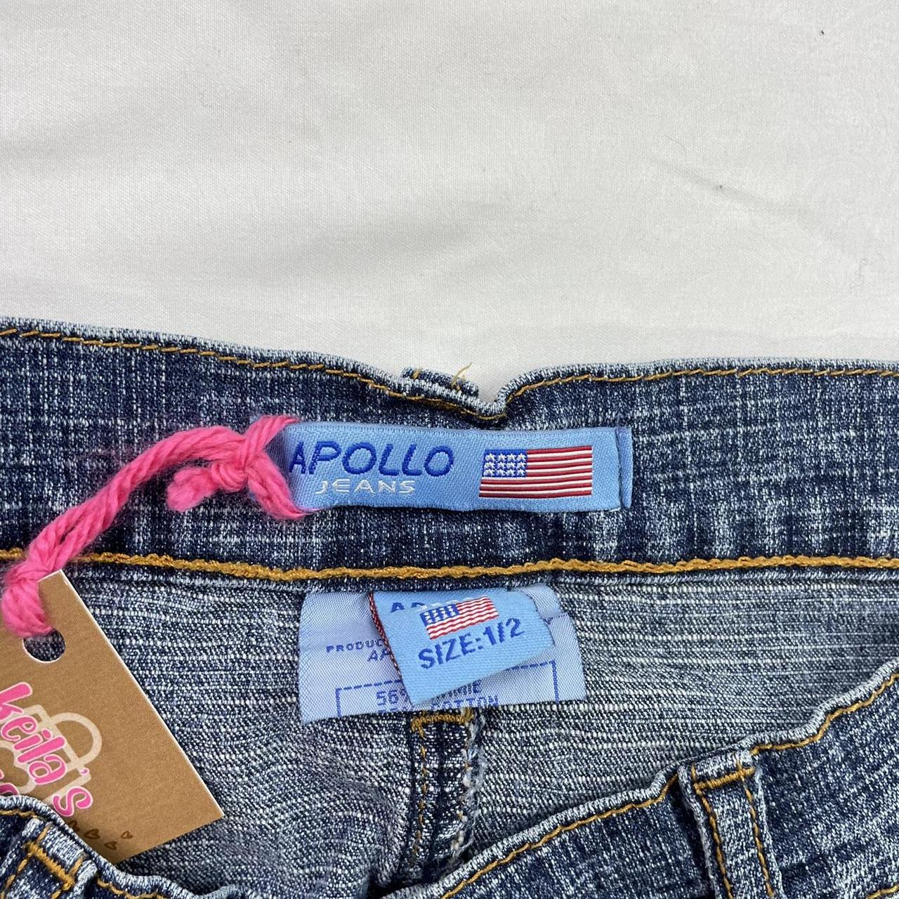 2000s Apollo Jeans straight leg fit with cuffed... - Depop