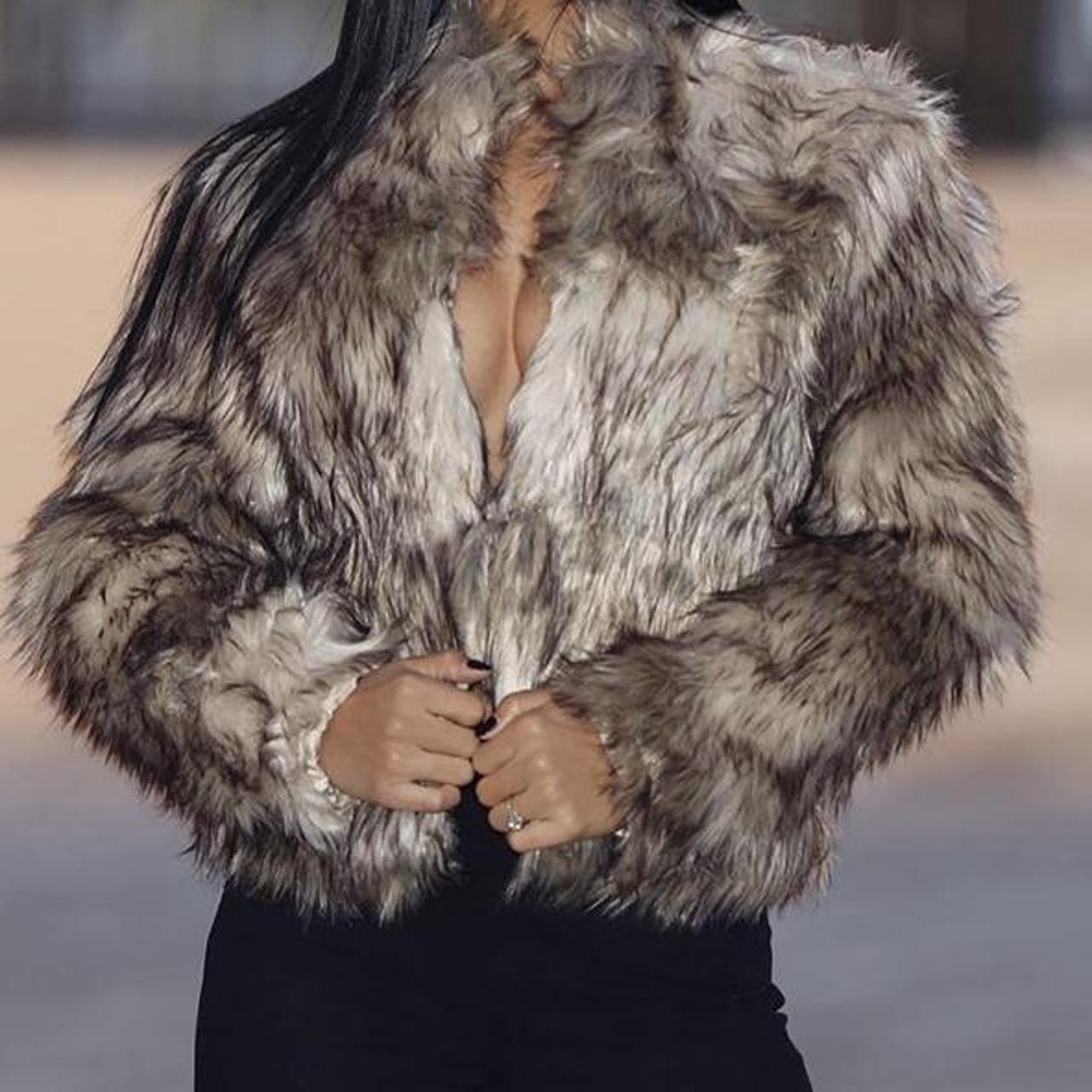 Soft Luxurious Faux Fur Jacket Perfect accessory to... - Depop