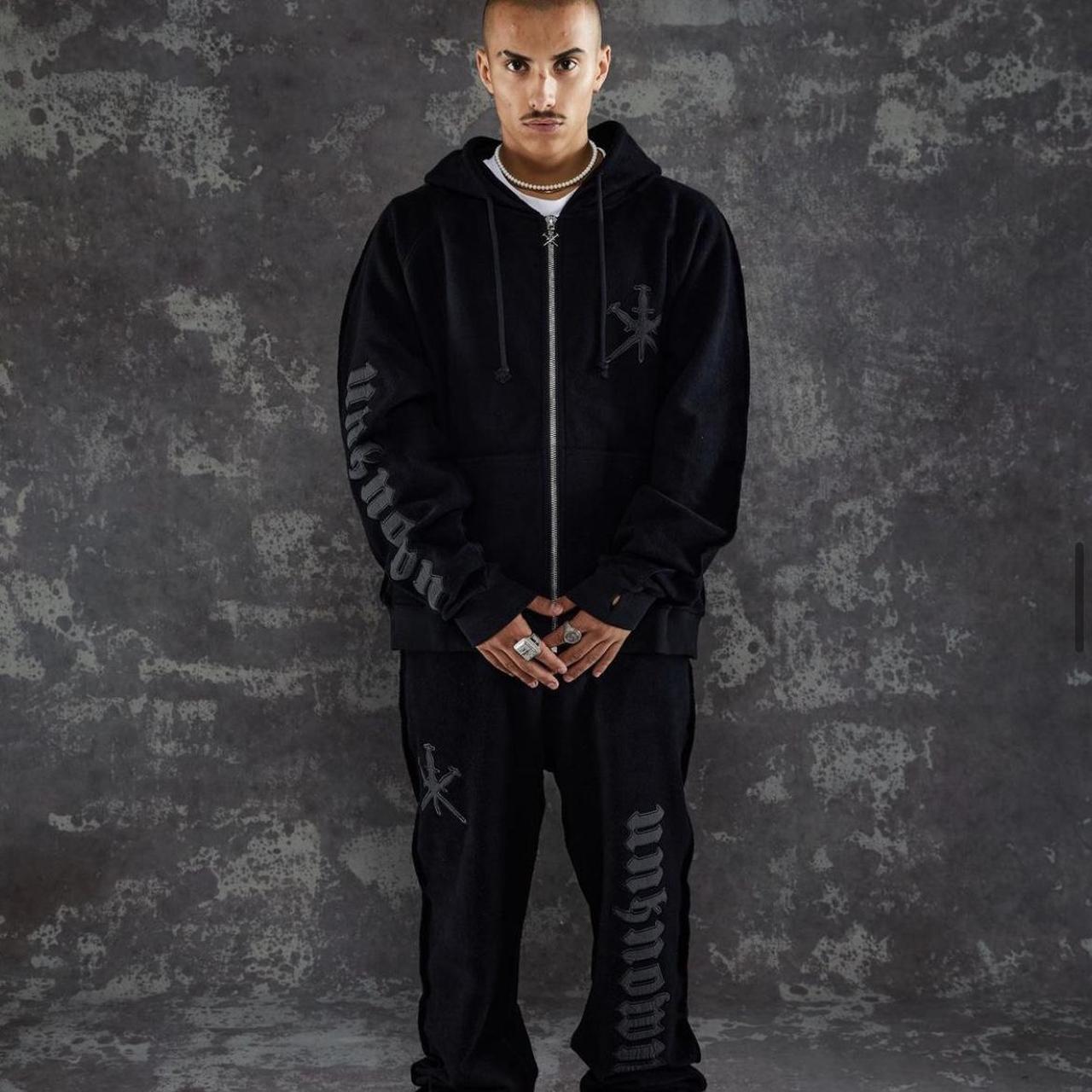 unkown london puff zip up hoodie large brand... - Depop