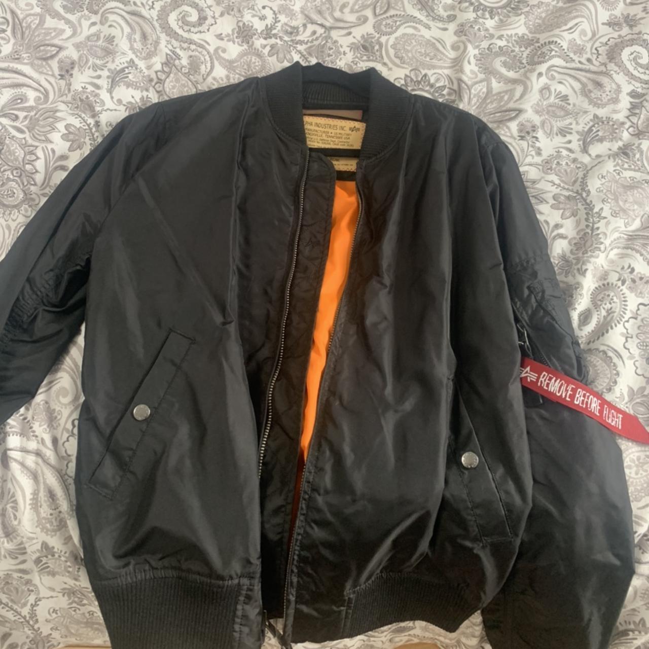 ALPHA INDUSTRIES MA-1 MENS BOMBER JACKET SIZE... - Depop