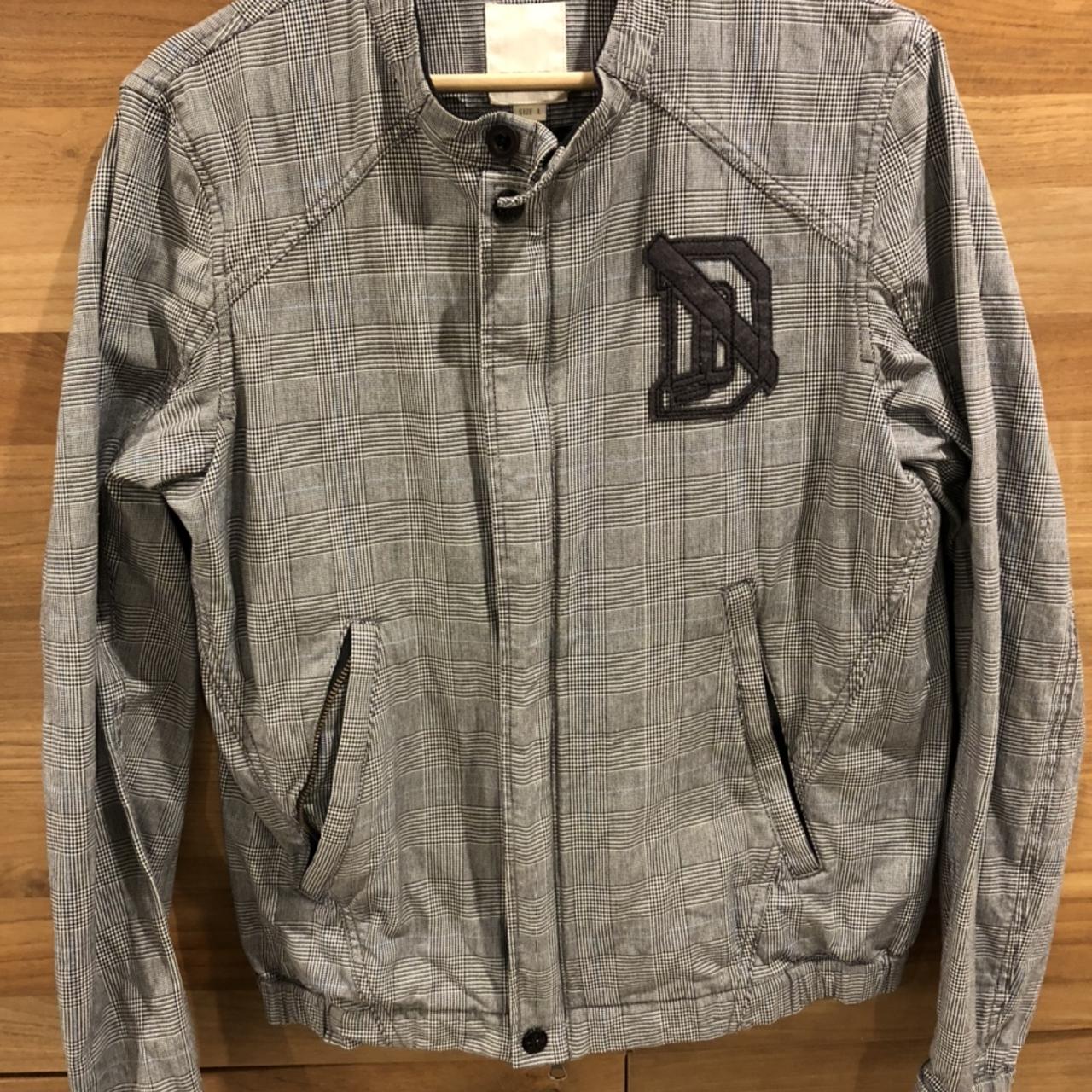 Diesel bomber jacket. Prince of Wales check with... - Depop