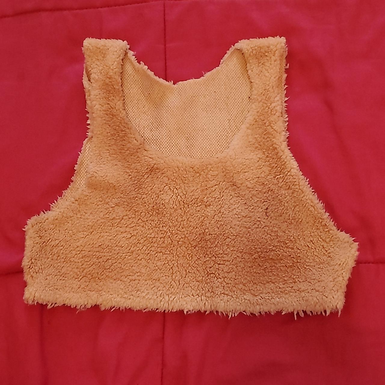 Mens fur cropped muscle tee - Depop