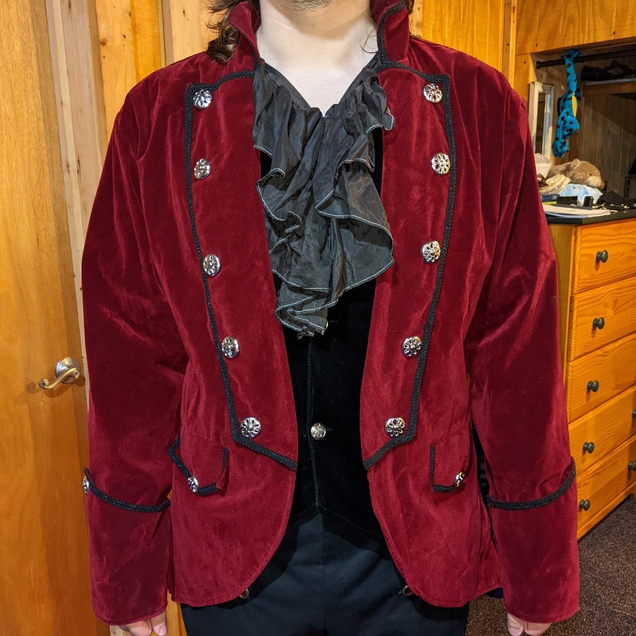 Men's Red and Silver Jacket | Depop