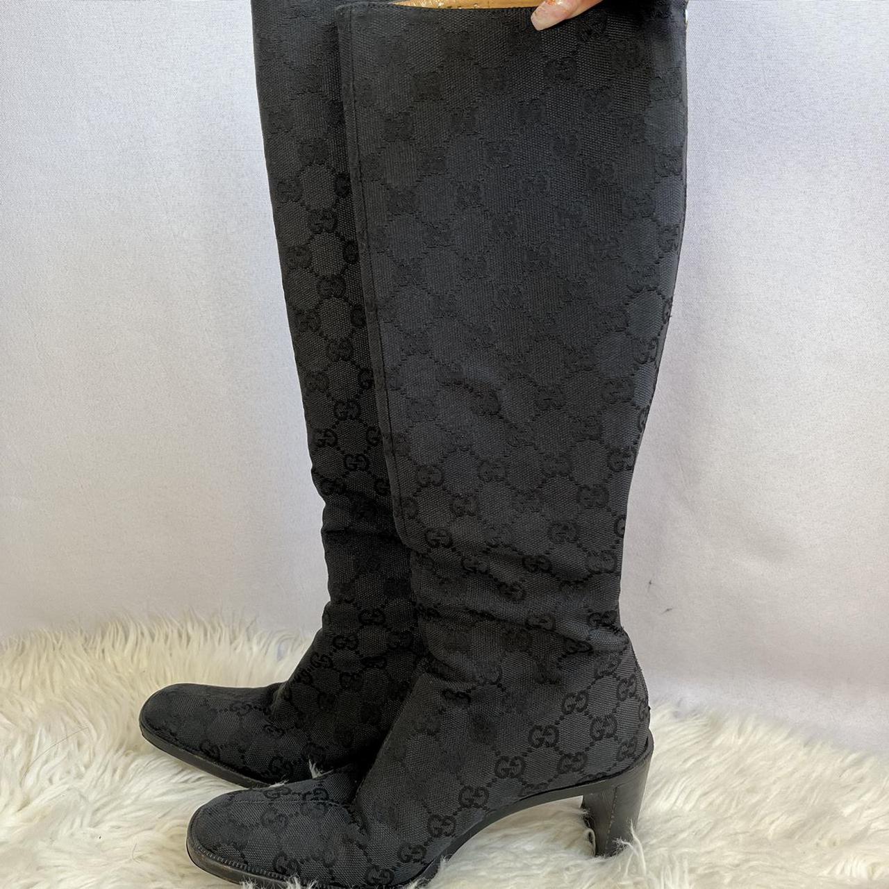 🖤🏴‍☠️🎬🕷♟🐈‍⬛ Authentic Gucci Monogram GG Boots in Size... - Depop
