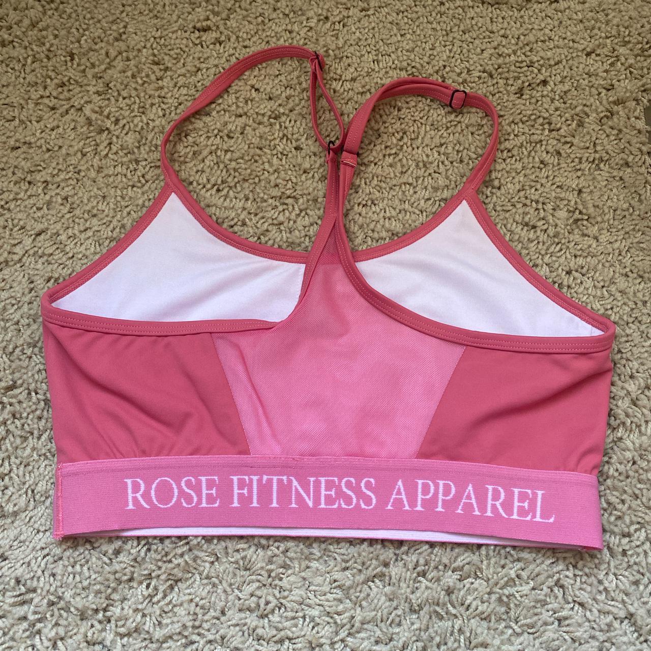 Pink Rosefit Apparel Sports Bra #pink #sportsbra... - Depop
