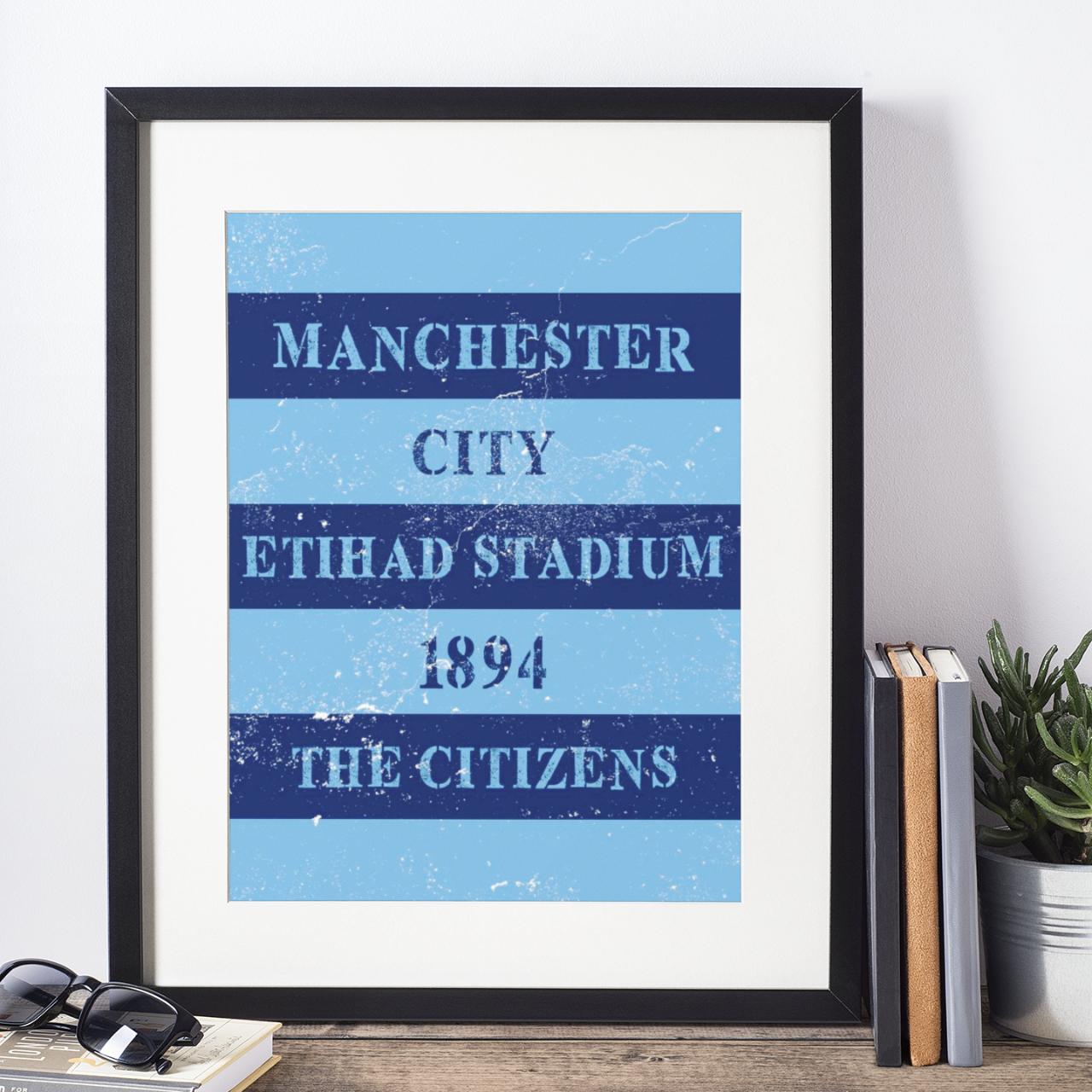 Man City club details A4 print. A3 version... - Depop