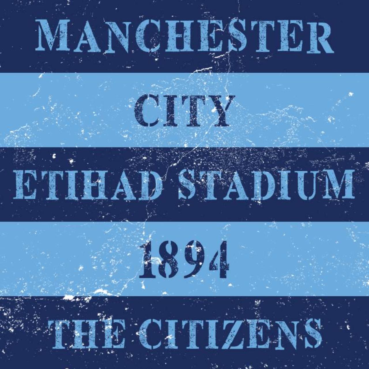 Man City club details A4 print. A3 version... - Depop