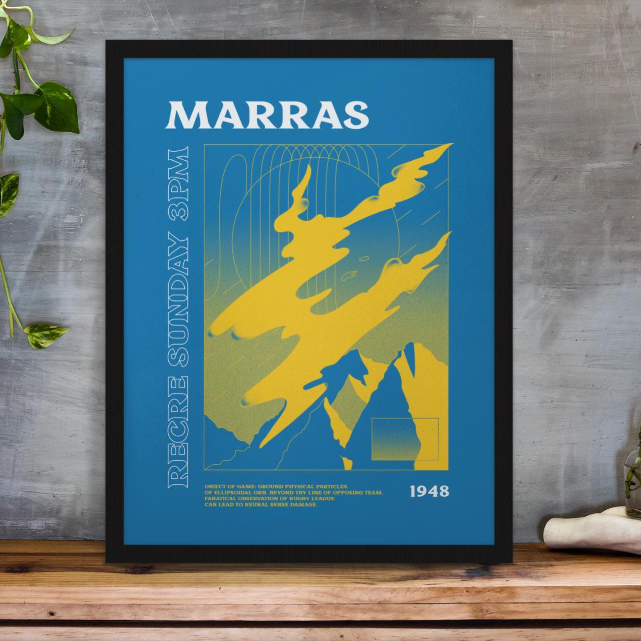 Whitehaven RLFC inspired Psychedelic Art A4... - Depop