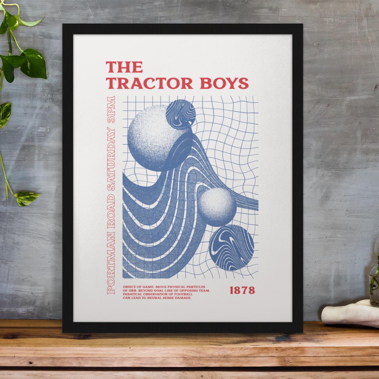 Ipswich Town inspired Psychedelic Art A4... - Depop