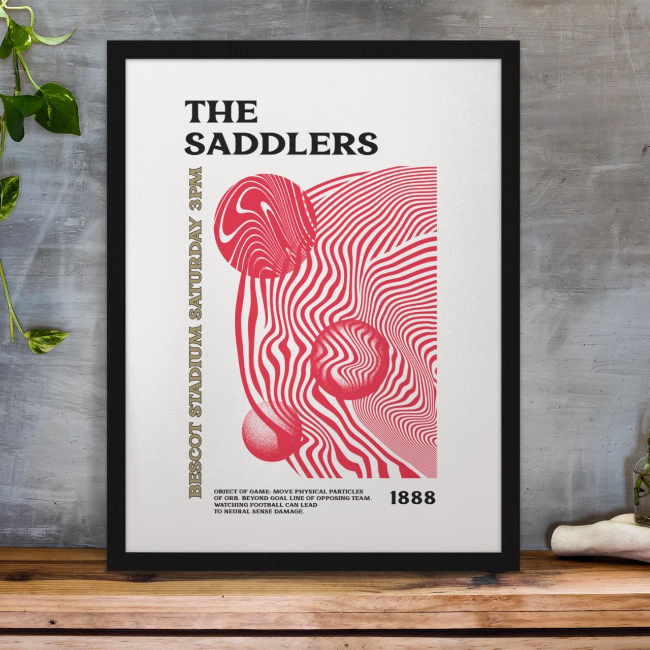 Walsall FC inspired Psychedelic Art A4 print. PRINT... - Depop