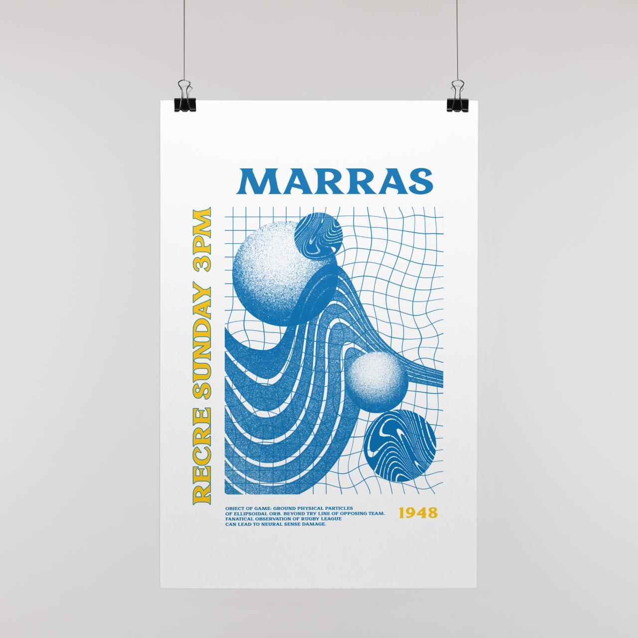 Whitehaven RLFC inspired Psychedelic Art A4... - Depop