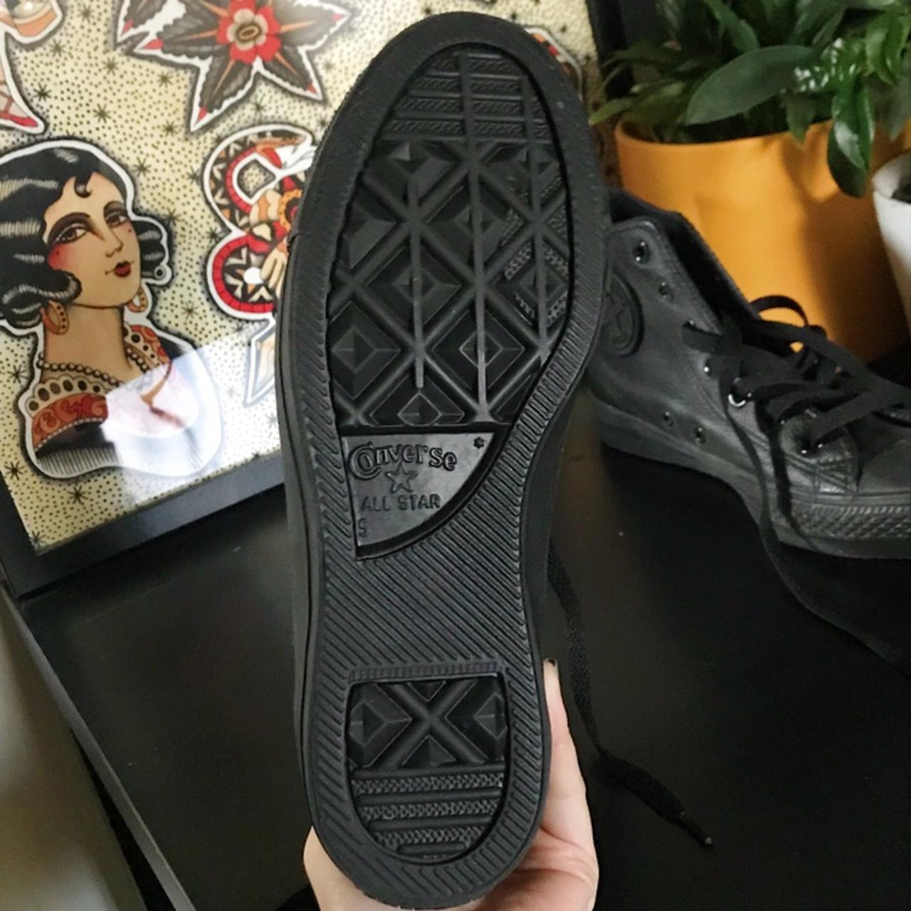 Leather Converse Hi-Tops. US Men’s 5/Women’s 7/UK... - Depop