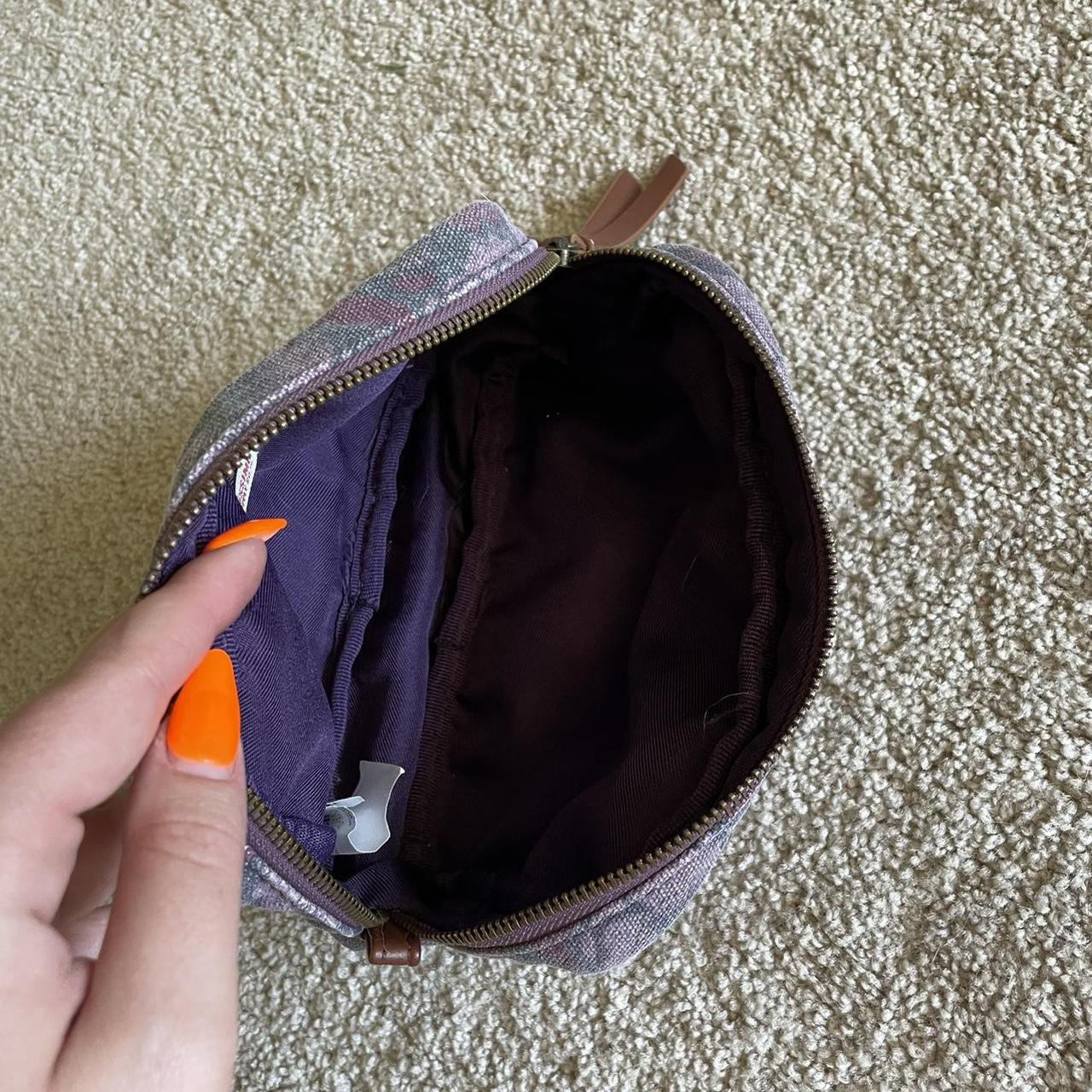 Purple floral makeup bag☂️ Small, great for... - Depop