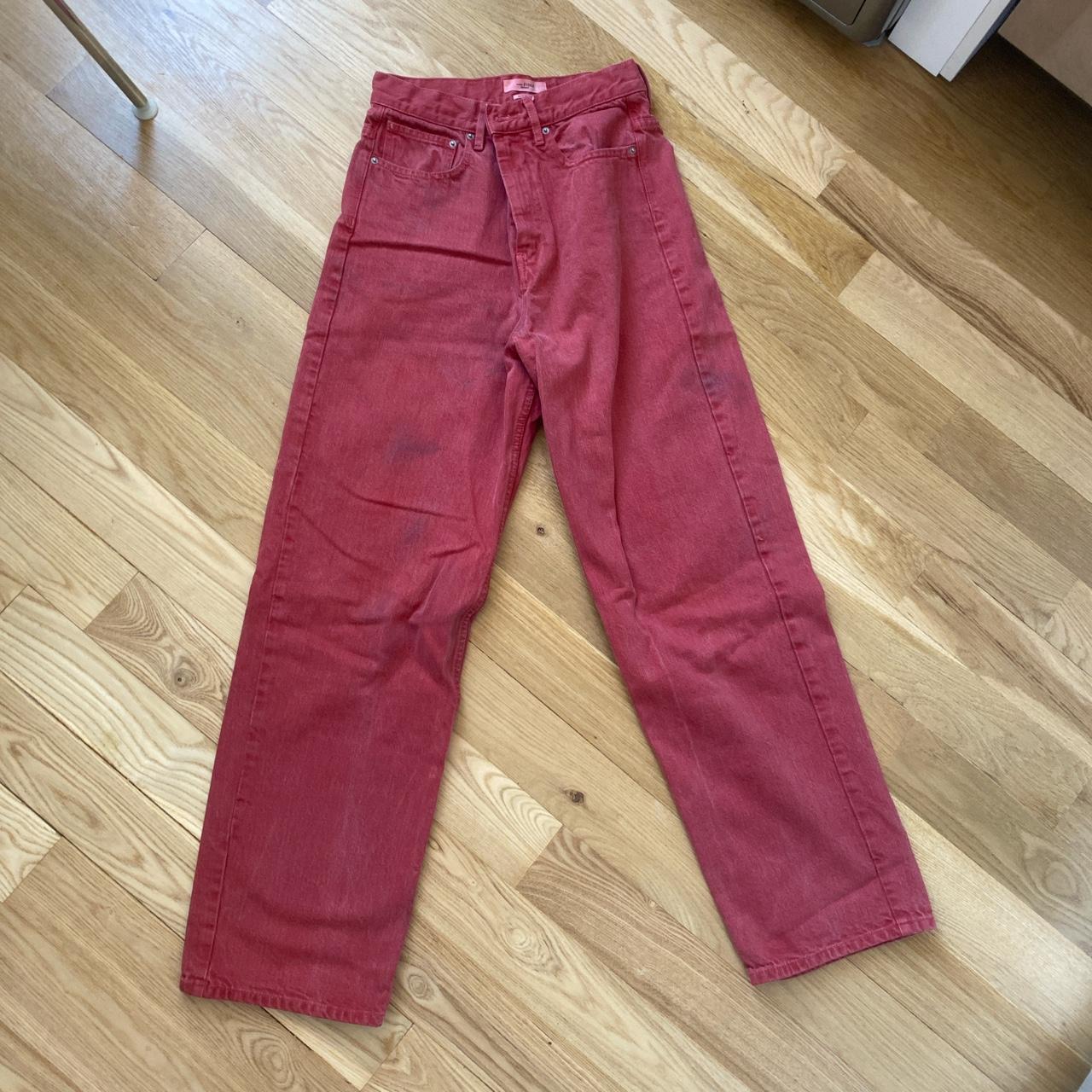 Isabel Marant Étoile washed red jean. Size 34, fits... - Depop