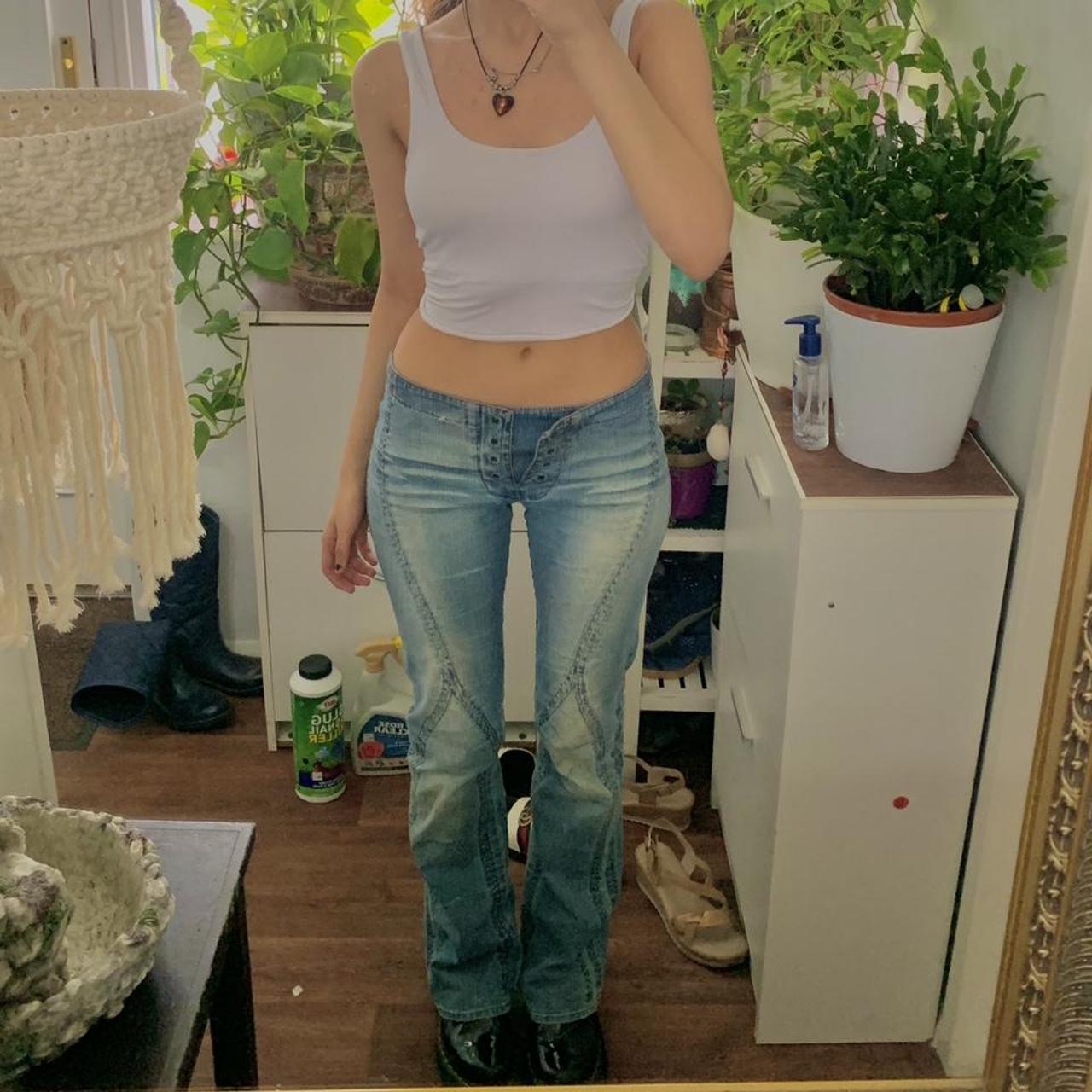 White wife beater vest crop top #basics #90s... - Depop