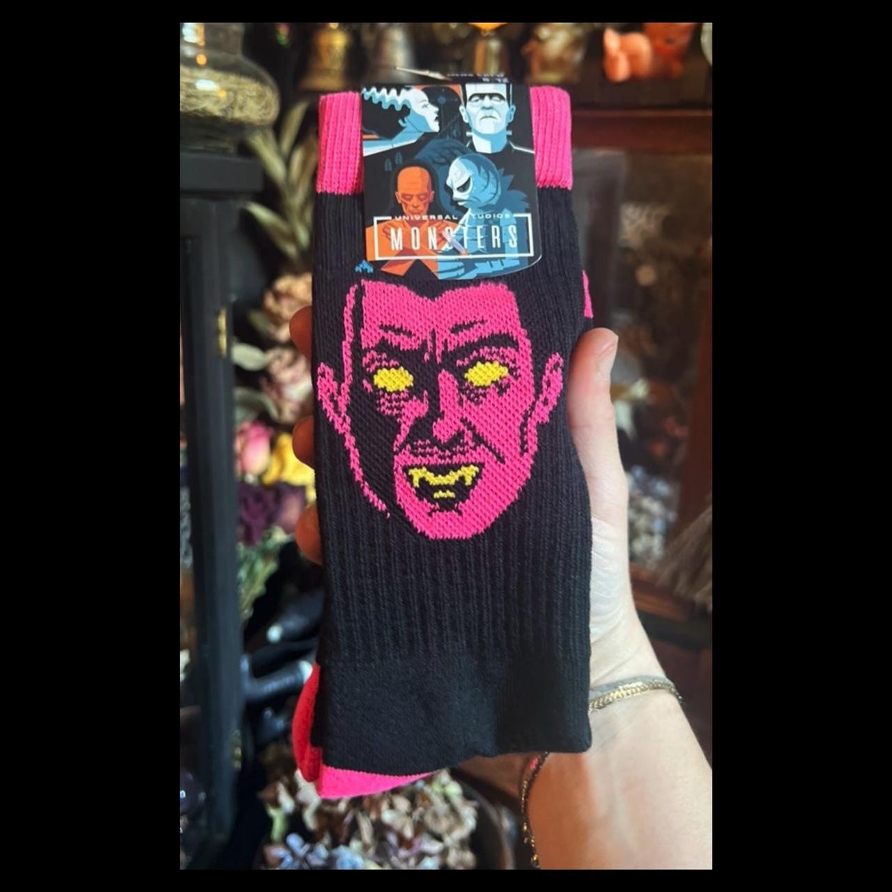 Universal Monsters Dracula Pop Art Crew Socks From... - Depop