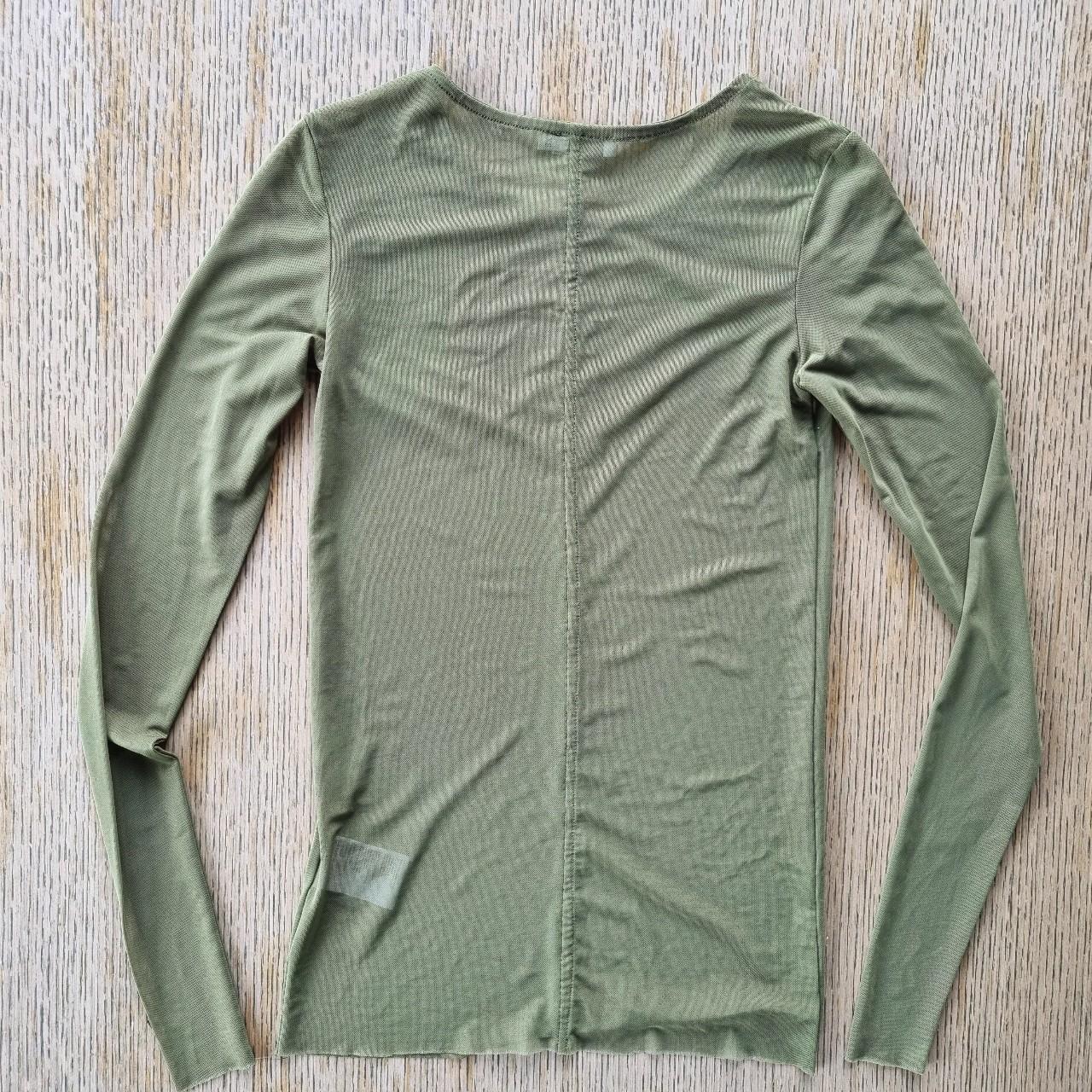 MICRO MESH TOP (XS) Super fine long sleeved micro... - Depop